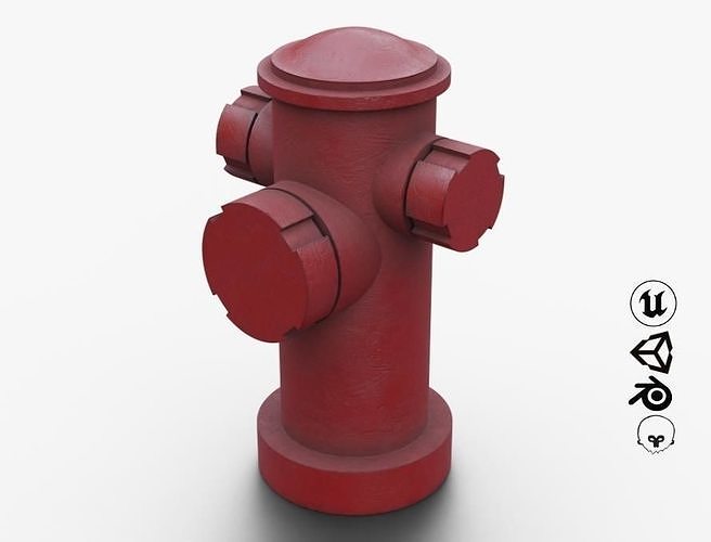 3D model Fire Hydrant VR / AR / low-poly | CGTrader