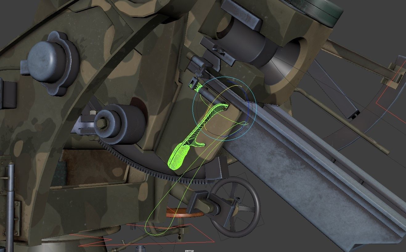 3D model Flak 88 mm anti air craft and anti Tank with ammo VR / AR ...