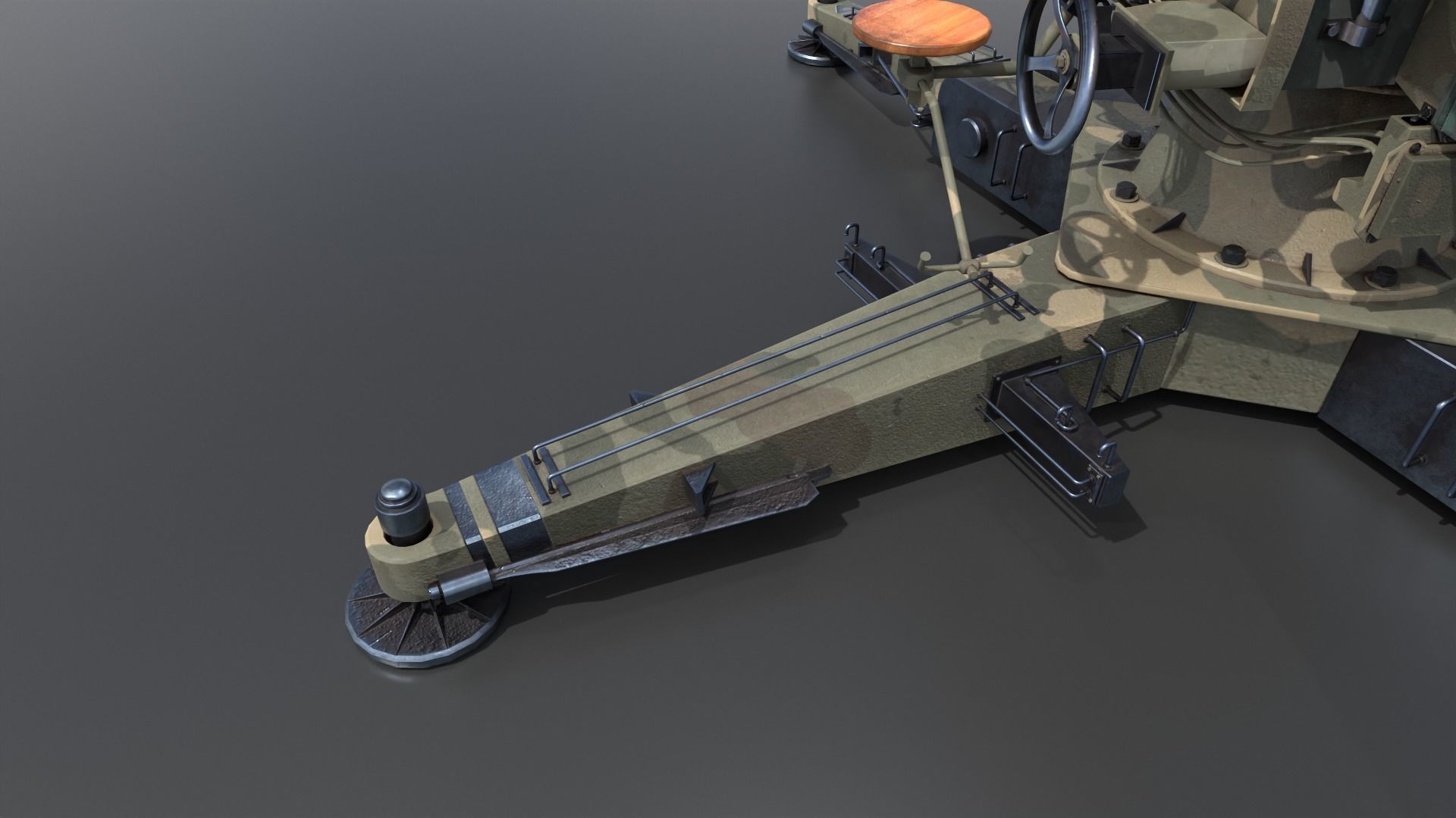 3D model Flak 88 mm anti air craft and anti Tank with ammo VR / AR ...