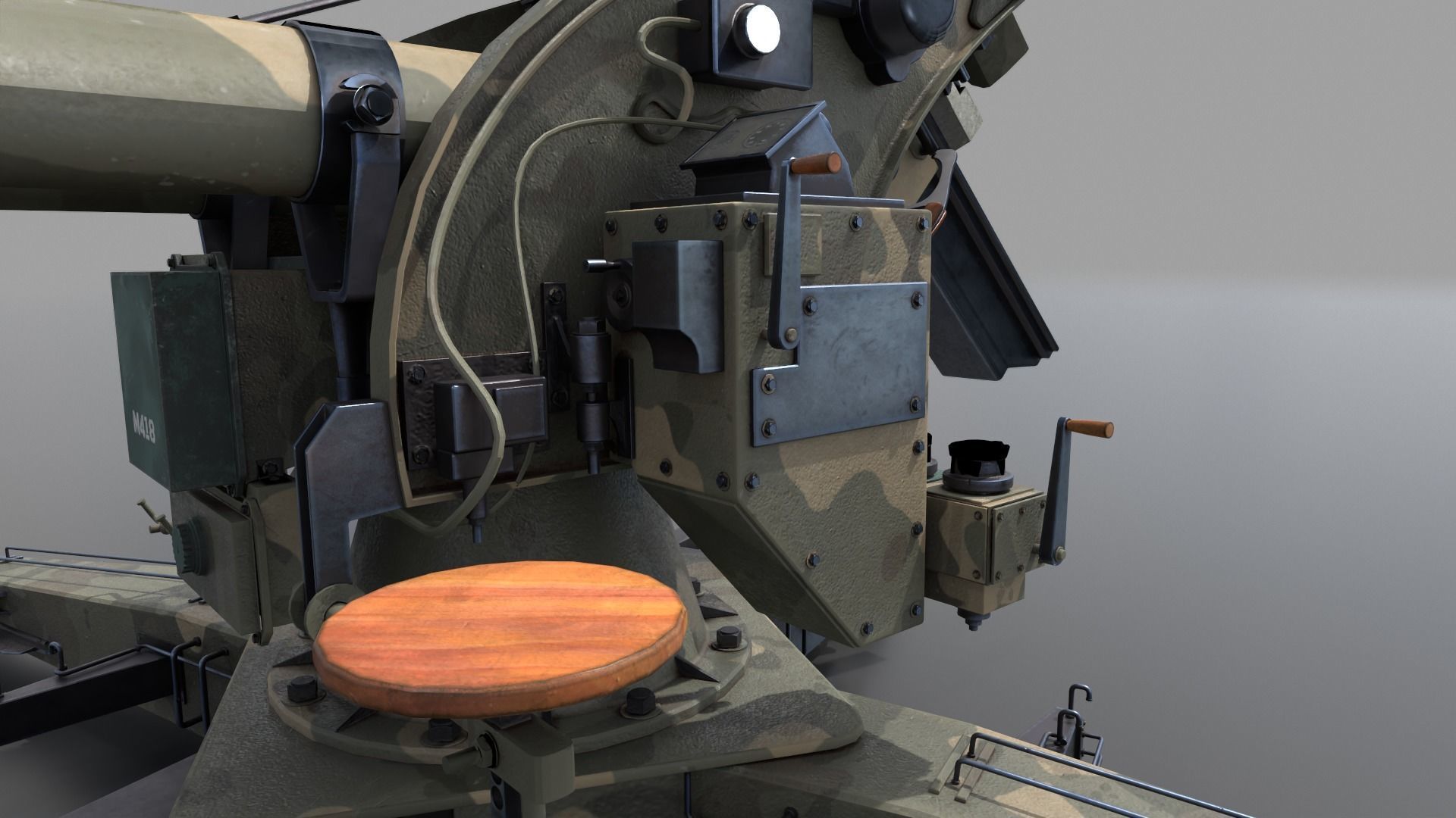 3D model Flak 88 mm anti air craft and anti Tank with ammo VR / AR ...