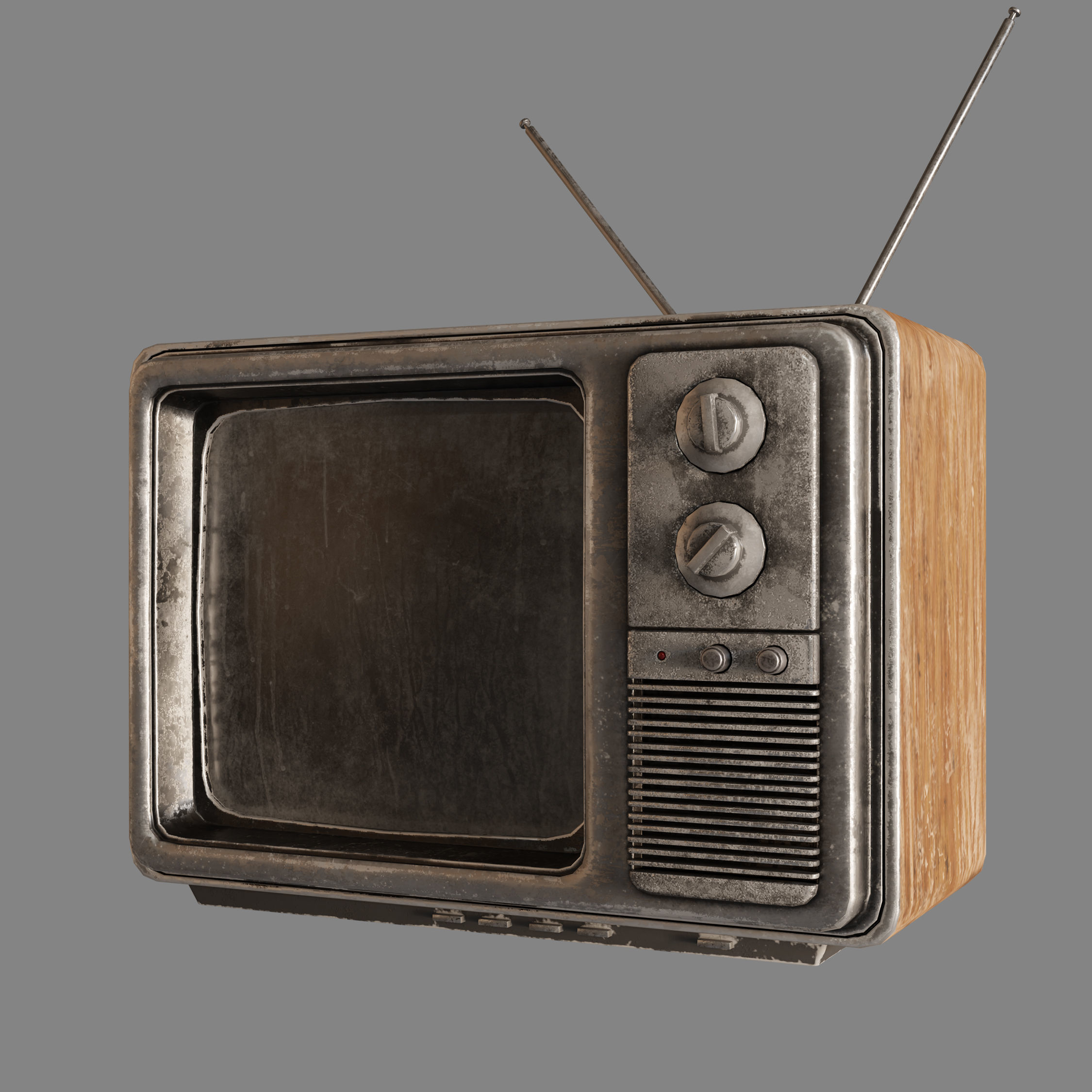 Vintage TV Model - Retro Television free 3D model | CGTrader