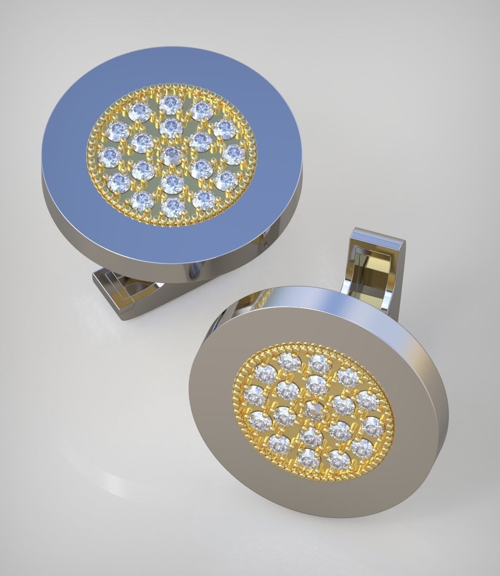 cufflinks model 0301 3D printable model11 3D model 3D printable | CGTrader