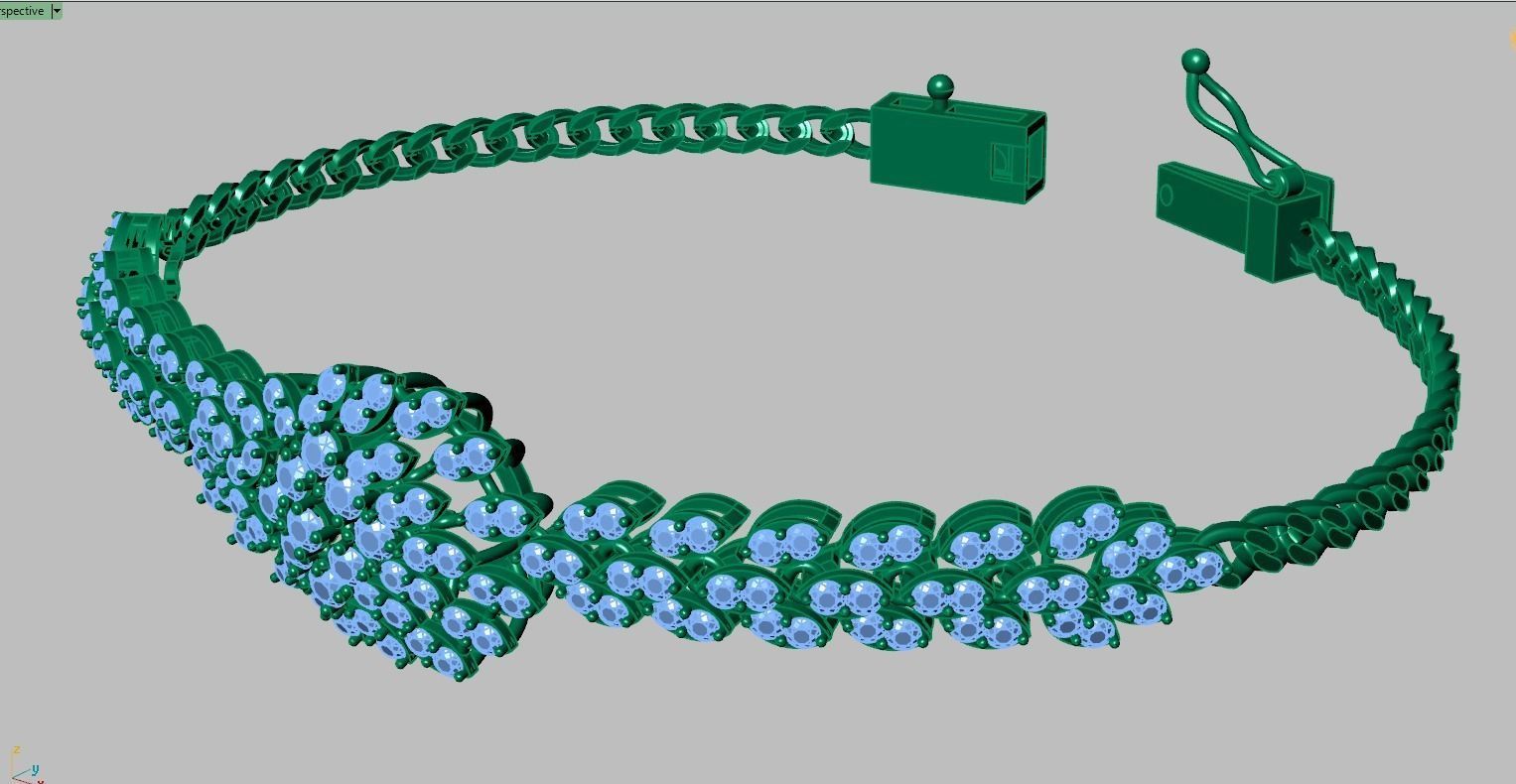 Bracelet model 3D printable model 0050-10 3D model 3D printable | CGTrader