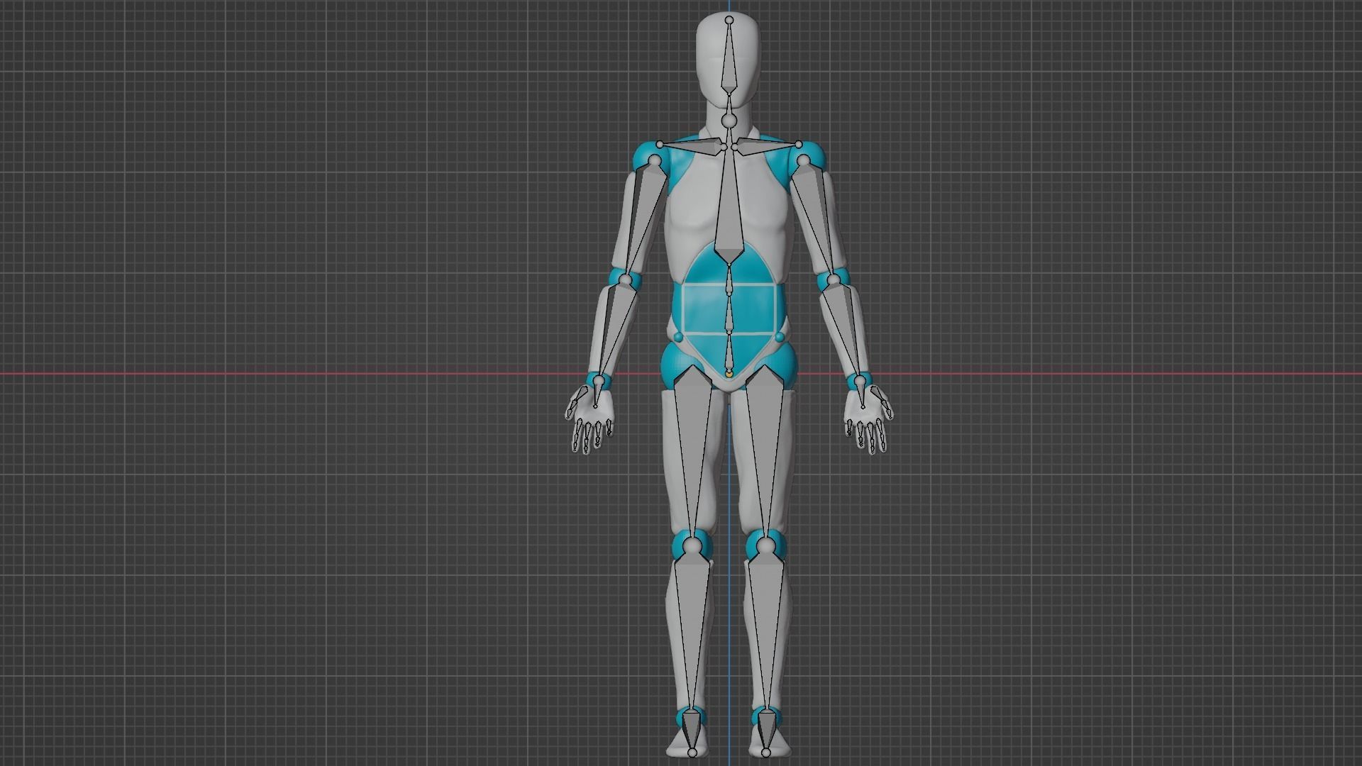 Male Mannequin For Artists 3D model rigged | CGTrader