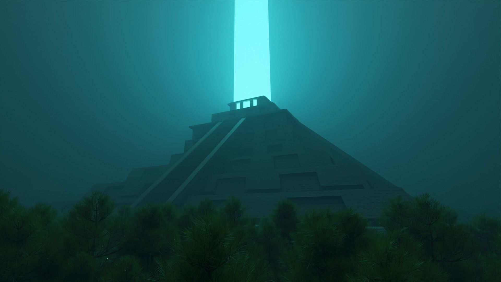 3D model A Volumetric Pyramid Scene in Blender VR / AR / low-poly ...
