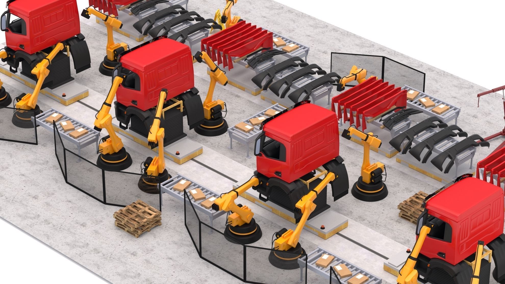 Iveco Truck Factory 3D model | CGTrader