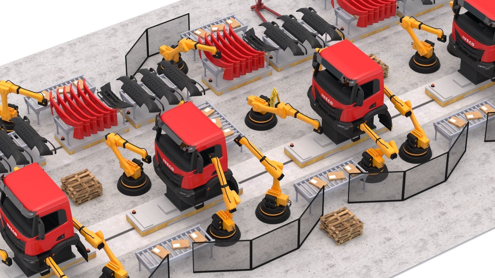 Iveco Truck Factory 3D model | CGTrader