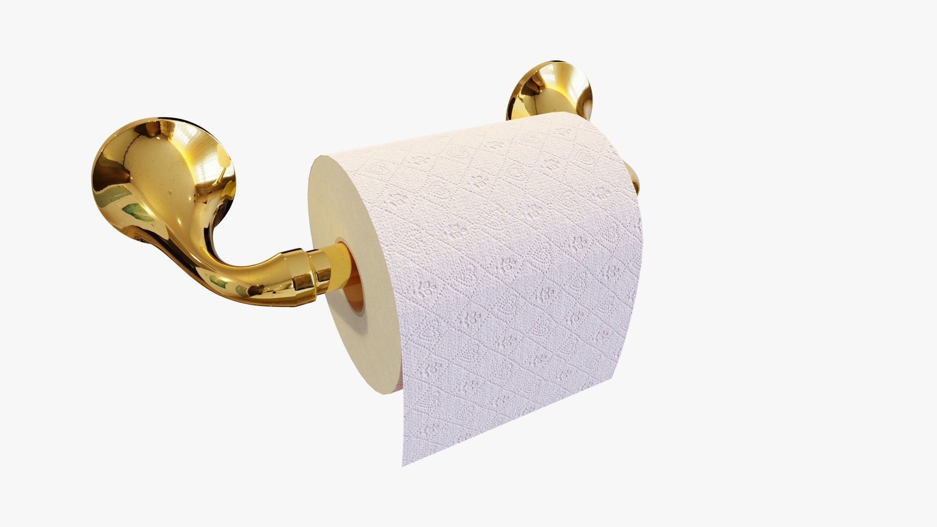 3D Toilet Paper With Holder 3D model | CGTrader