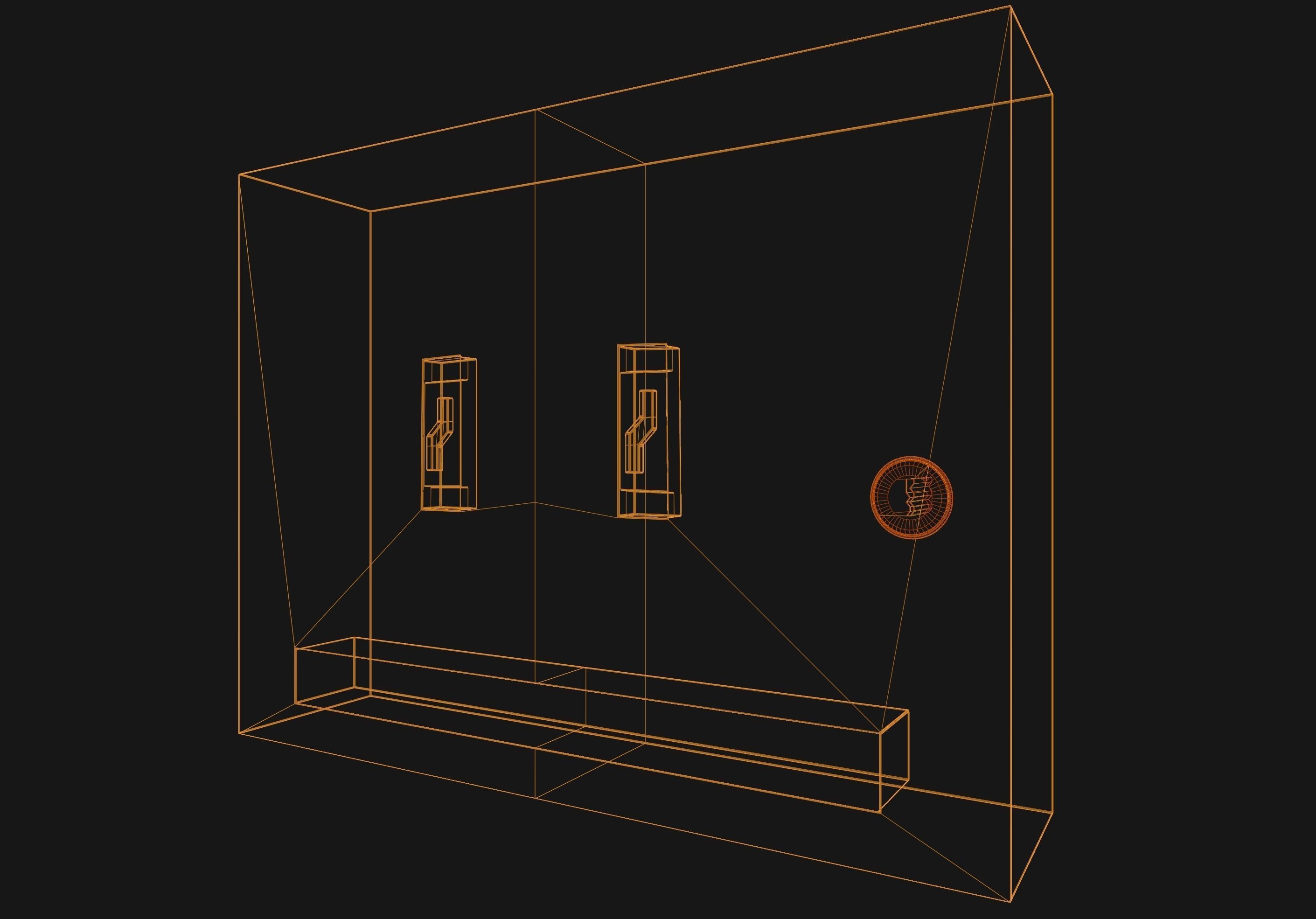 Trash Chute - Wall Mounted model 3D model | CGTrader