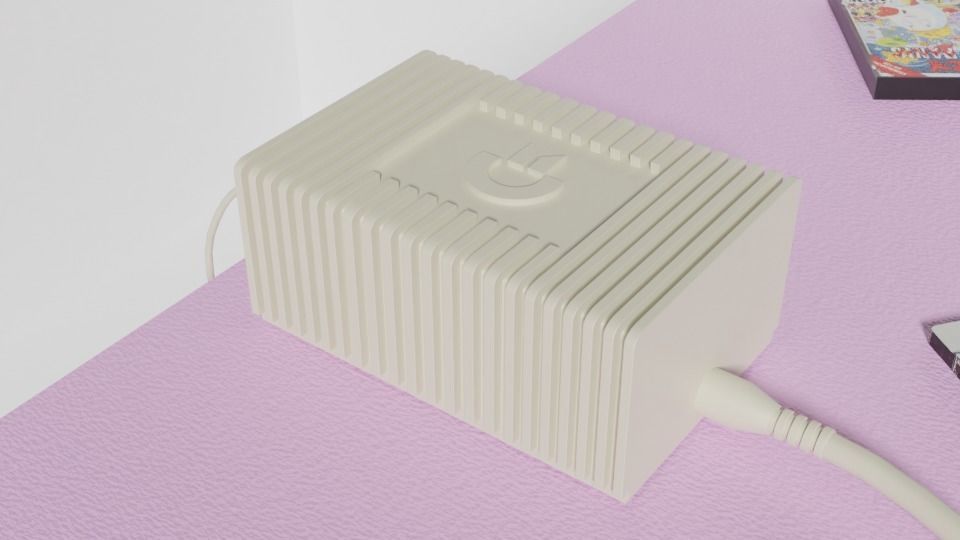 Commodore 64c all components scene 3D model | CGTrader