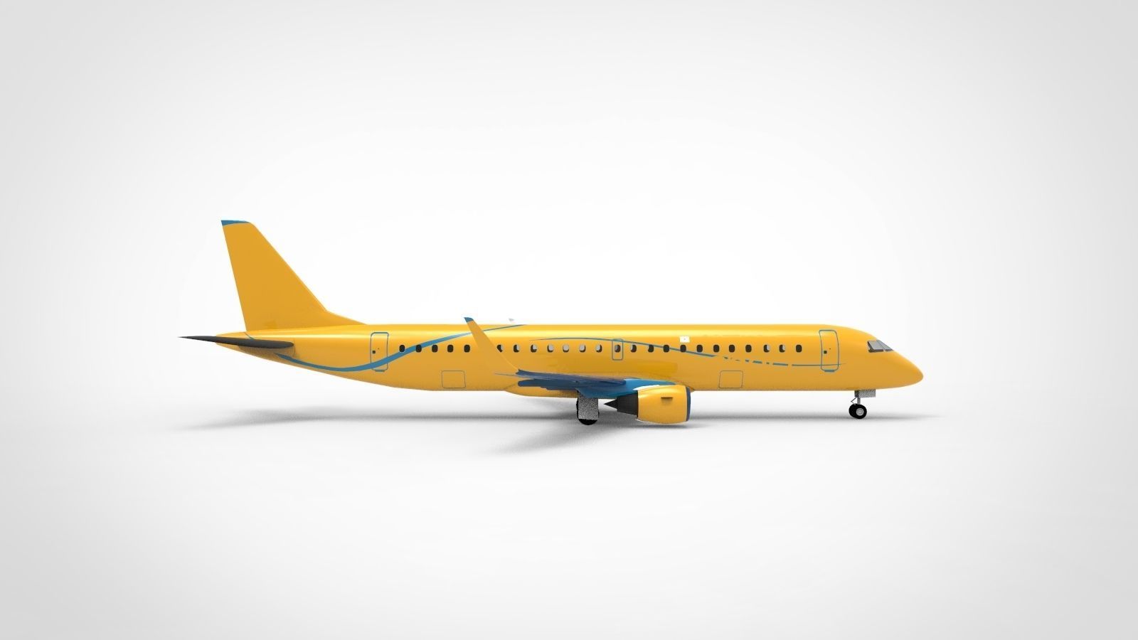 airpnae Embraer E190 3D model | CGTrader