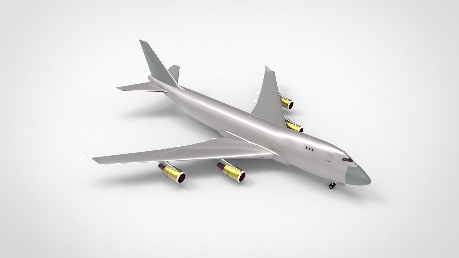Boeing 747-400F 3D model | CGTrader