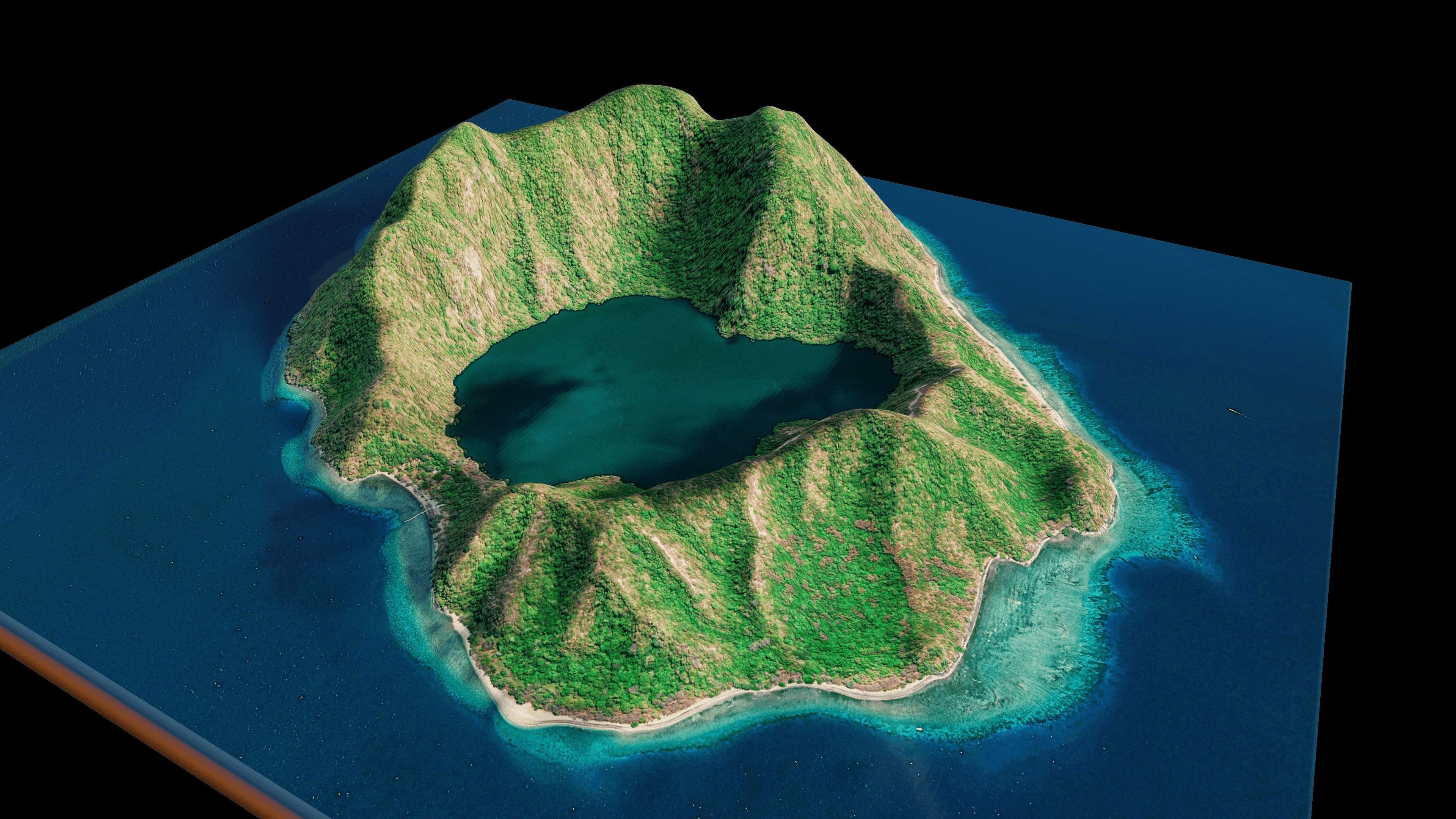 Satonda Island 3d Model Terrain 3D model | CGTrader