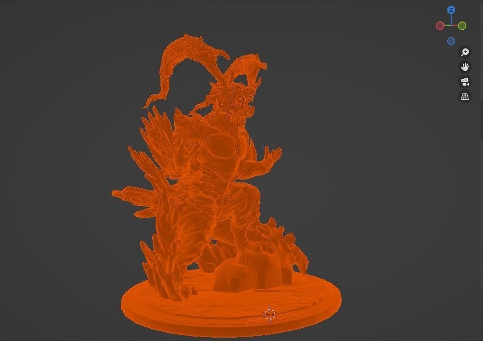 Ifrit Fire Demon from Final Fantasy 3D model 3D printable | CGTrader
