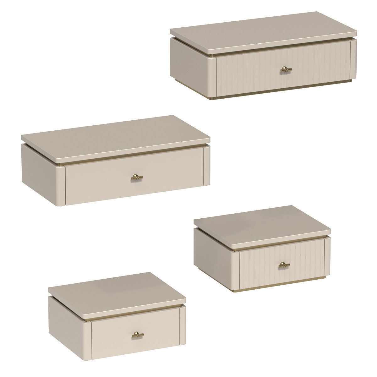 Badiko Caesar bedside tables 3D model | CGTrader