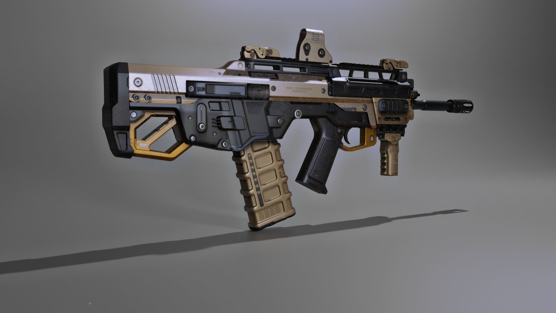 3D model Assault rifle VR / AR / low-poly | CGTrader
