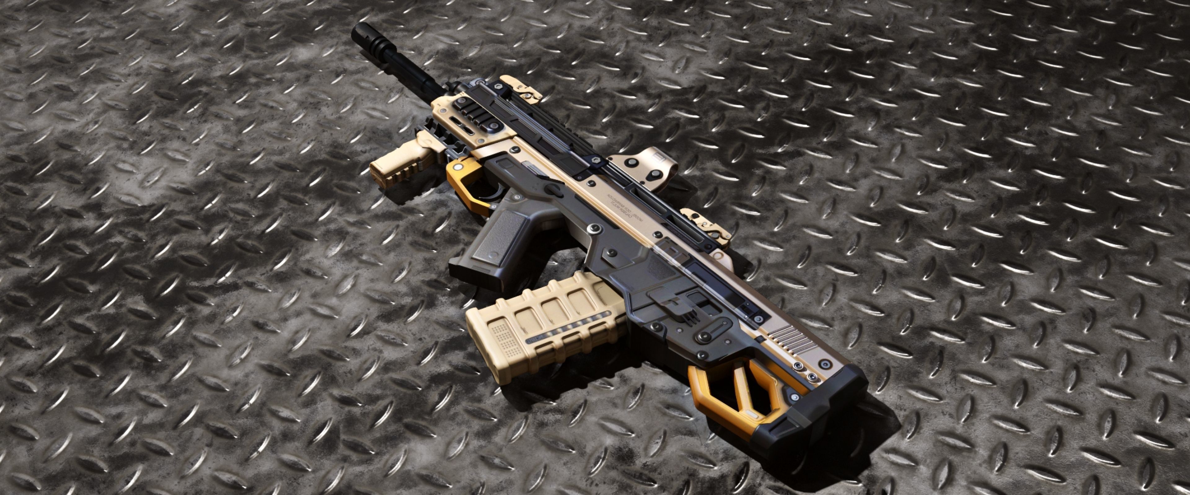 3D model Assault rifle VR / AR / low-poly | CGTrader