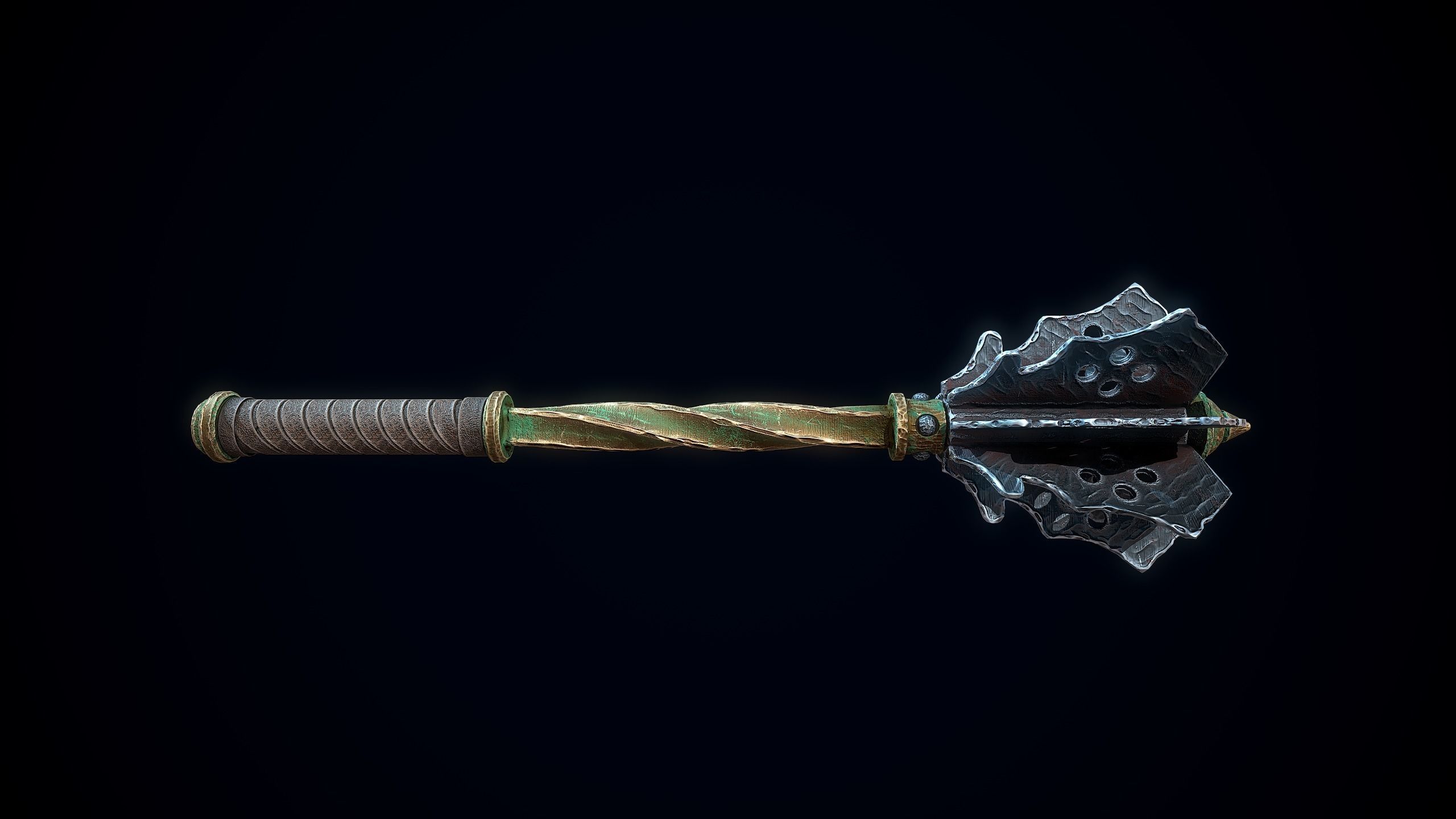 3D model Medieval Mace VR / AR / low-poly | CGTrader