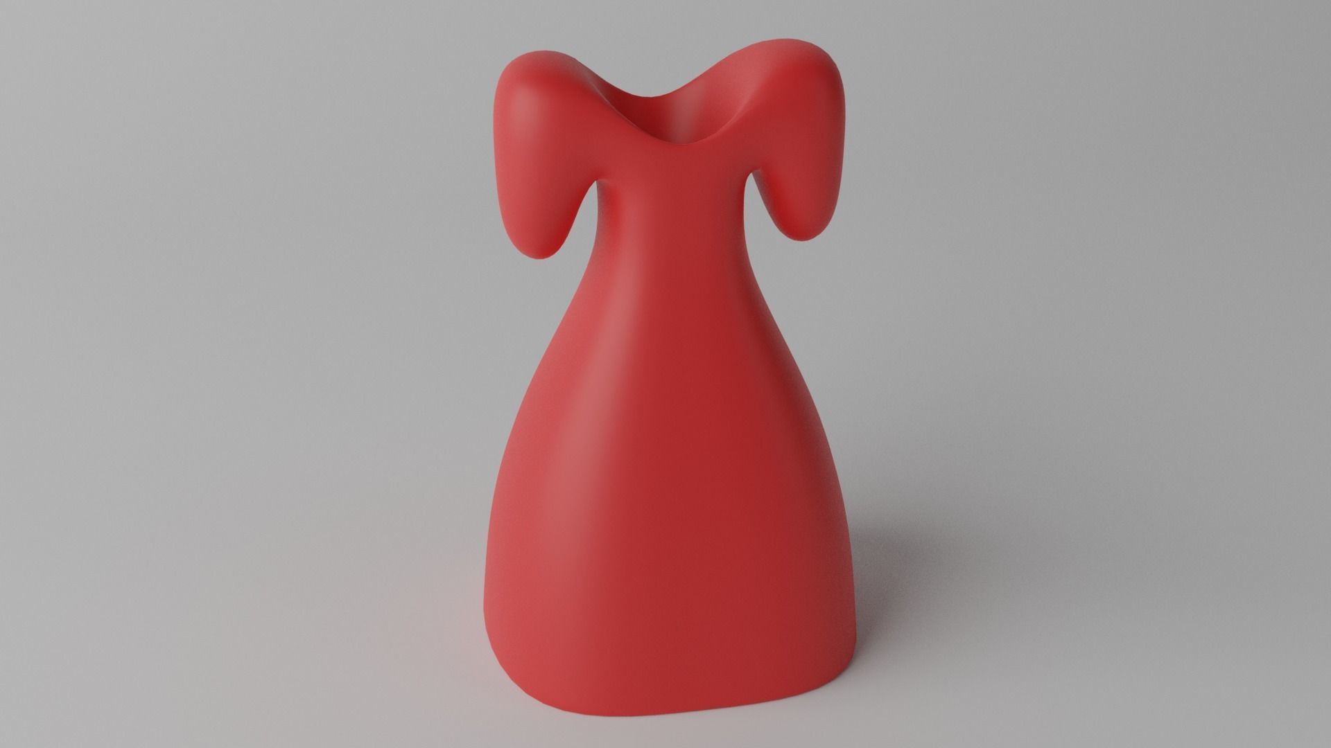 Cartoon Red Dress 3D model | CGTrader
