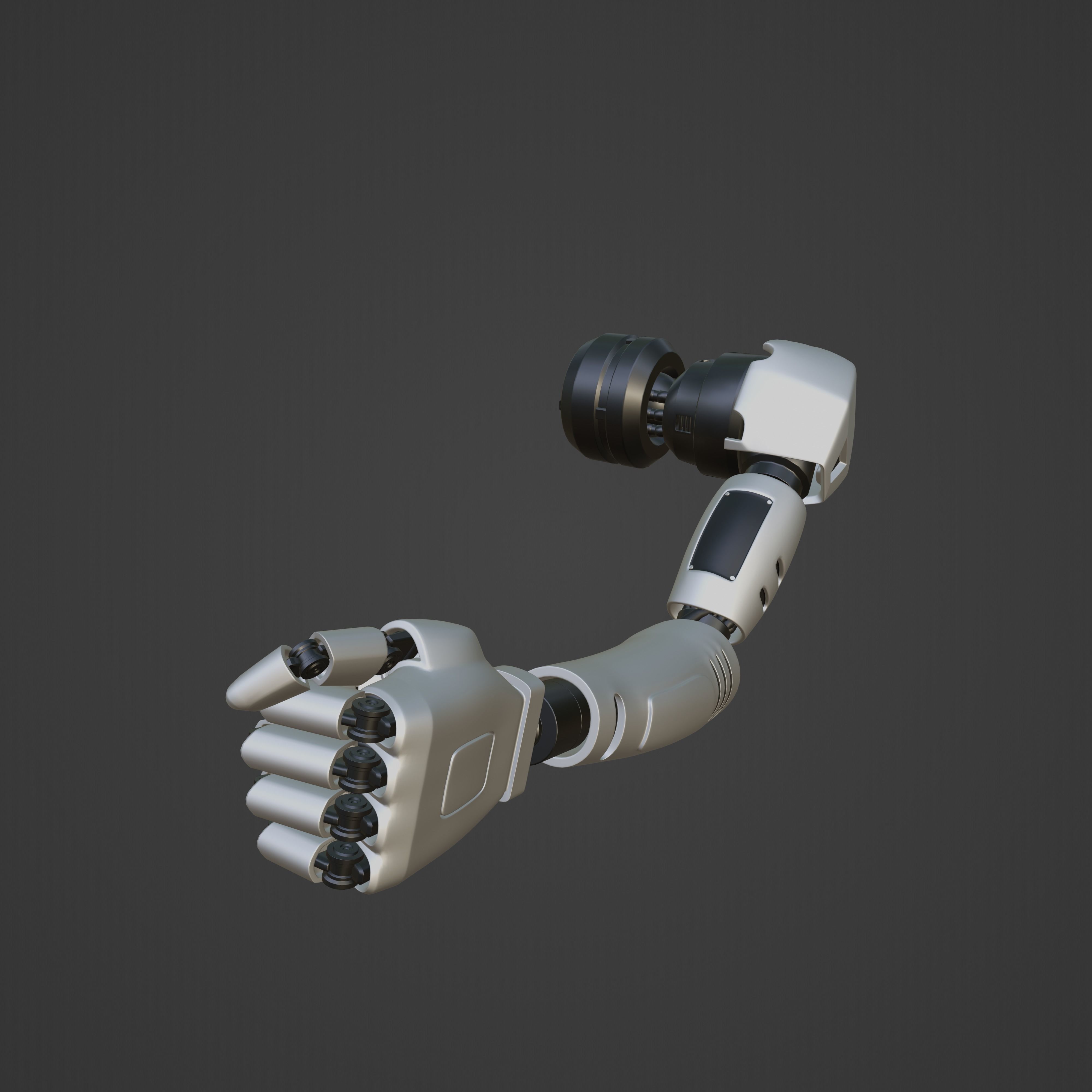 Robotic hand 3D model | CGTrader