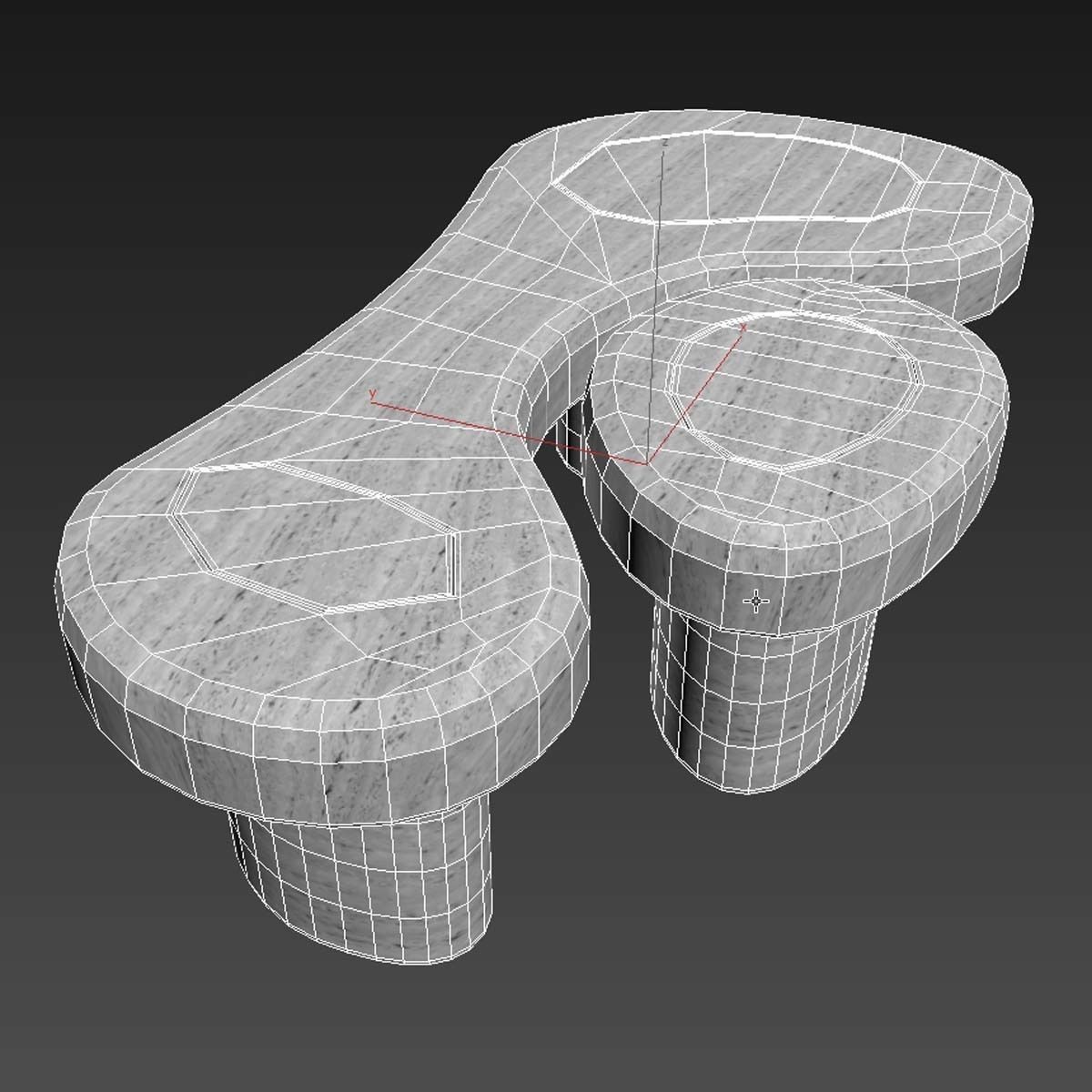 Studio Twenty Seven U AND ME COFFEE TABLE TRAVERTINE 3D model | CGTrader