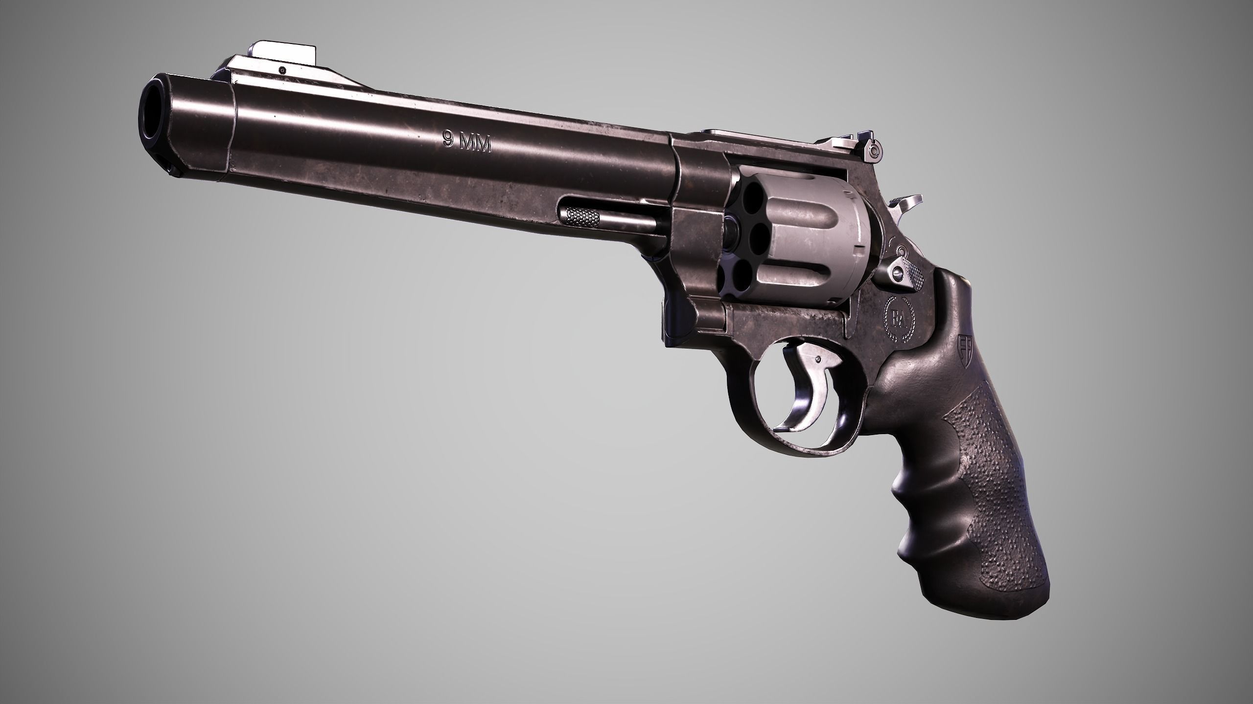 3D model FA 929C Revolver VR / AR / low-poly | CGTrader
