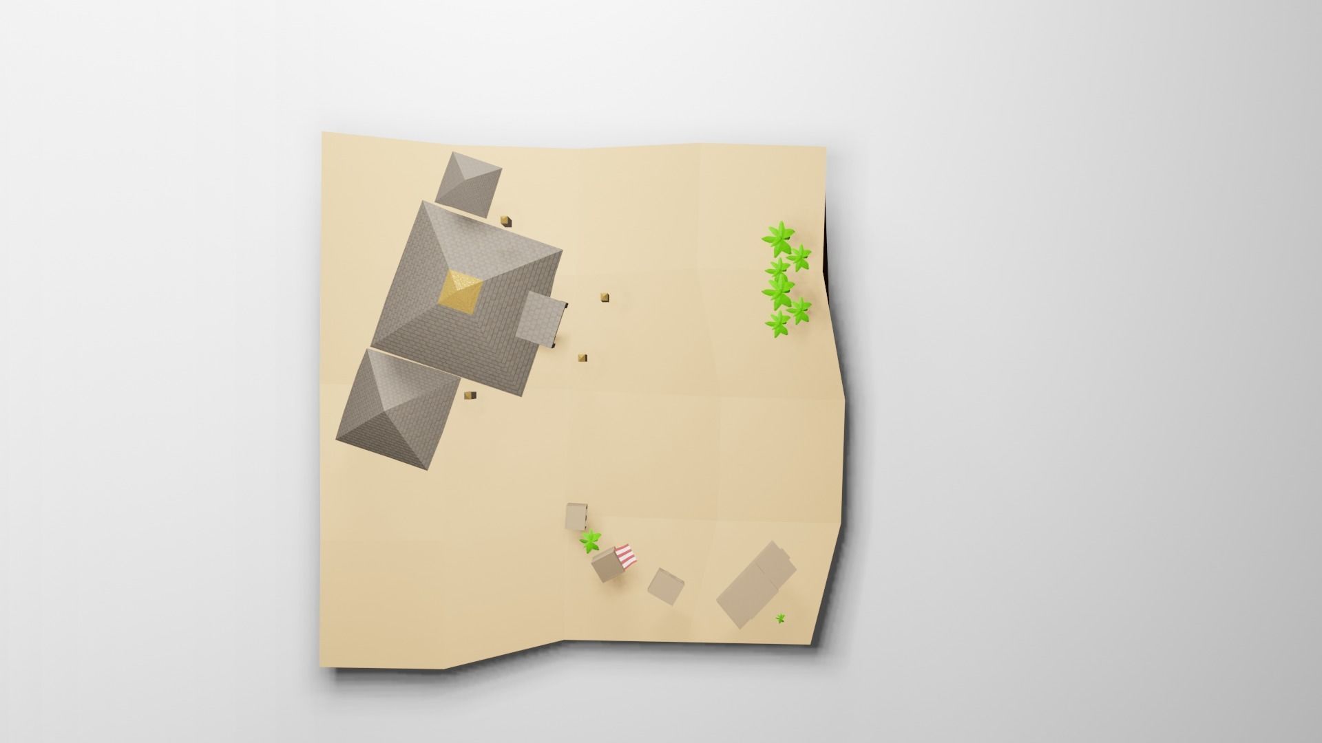 3D model Egypt Island Low Poly 3D Model VR / AR / low-poly | CGTrader