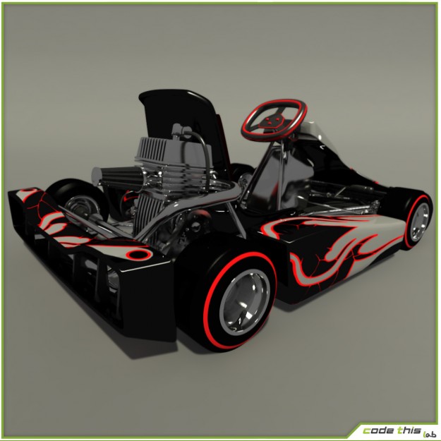 Go Kart 3D 3D Model Game ready .max - CGTrader.com