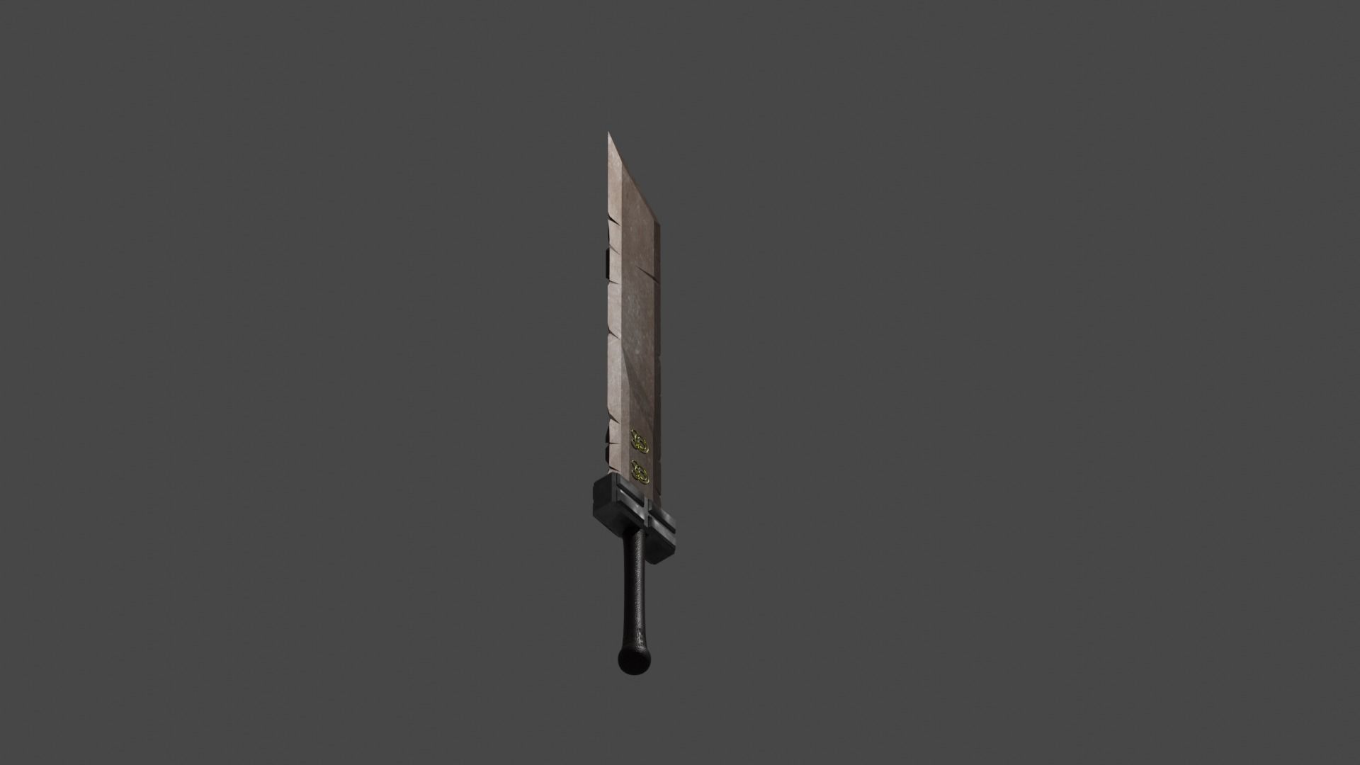 3D model big fantasy sword VR / AR / low-poly | CGTrader
