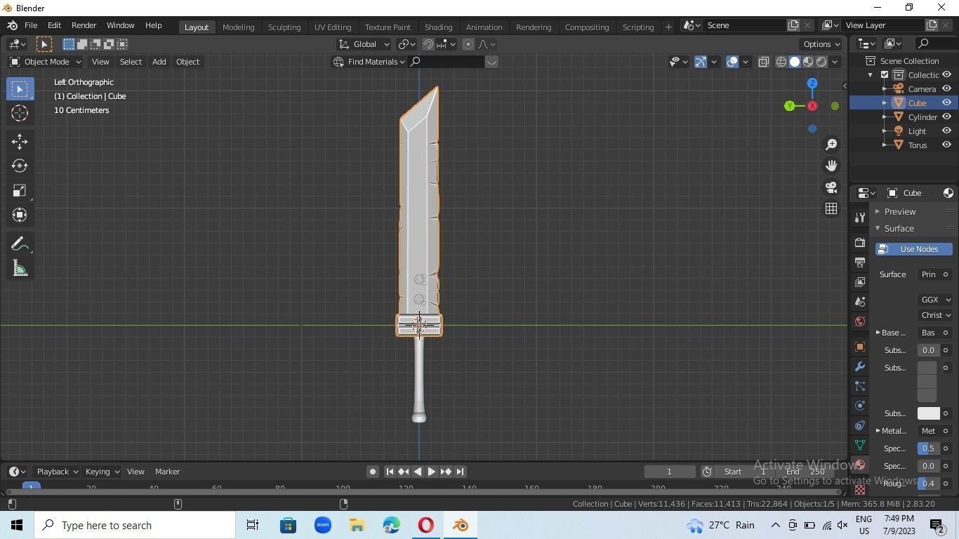 3D model big fantasy sword VR / AR / low-poly | CGTrader