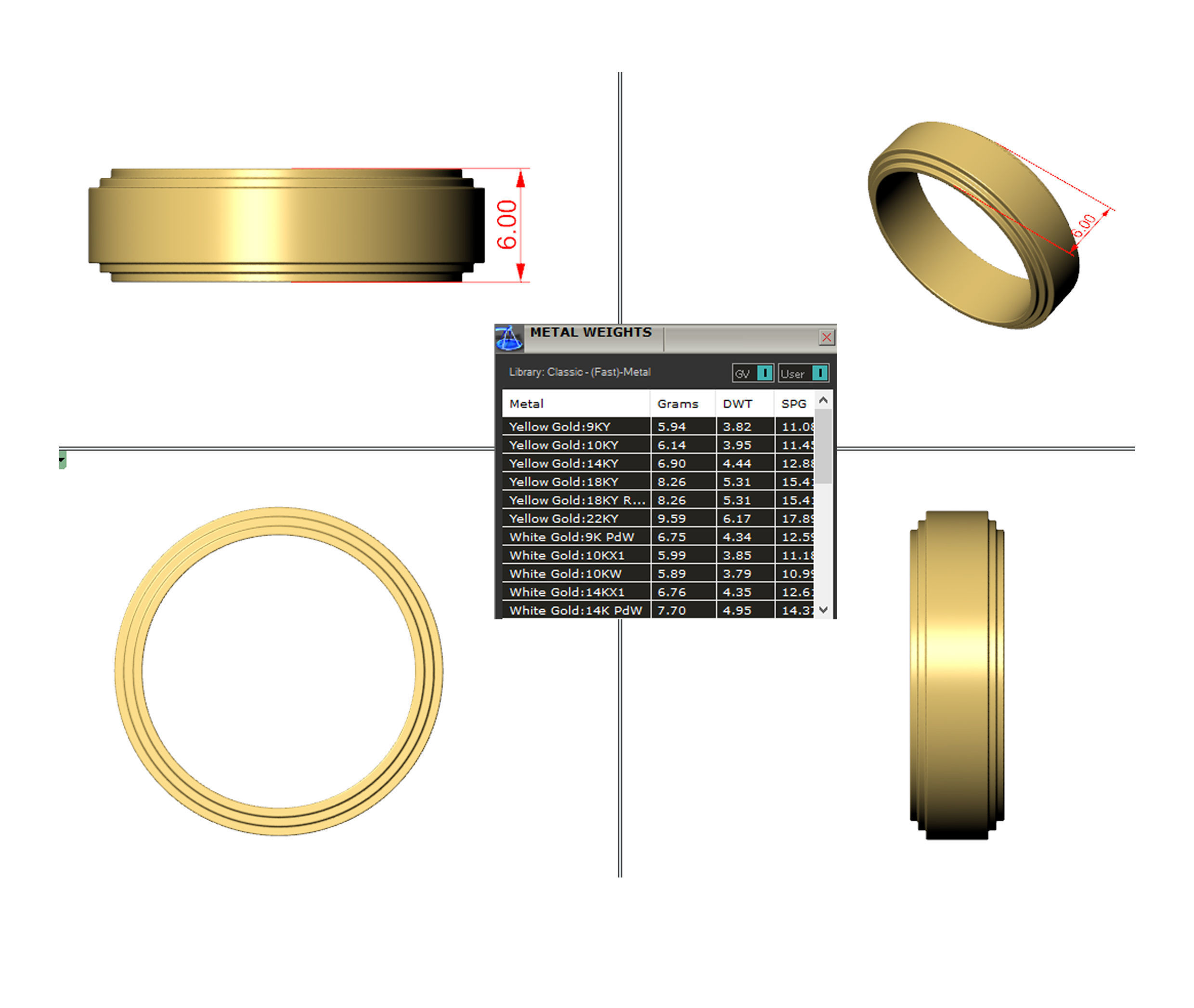 Plaingold Ring-Cartier 3D model 3D printable | CGTrader
