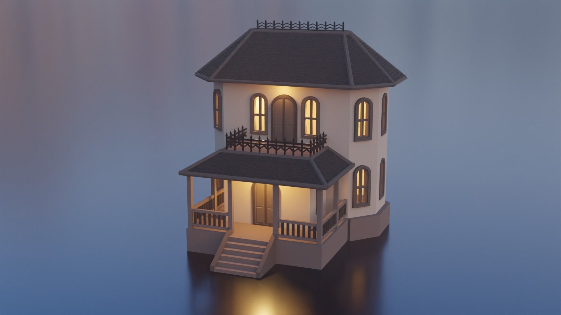 3D model Haunted House VR / AR / low-poly | CGTrader