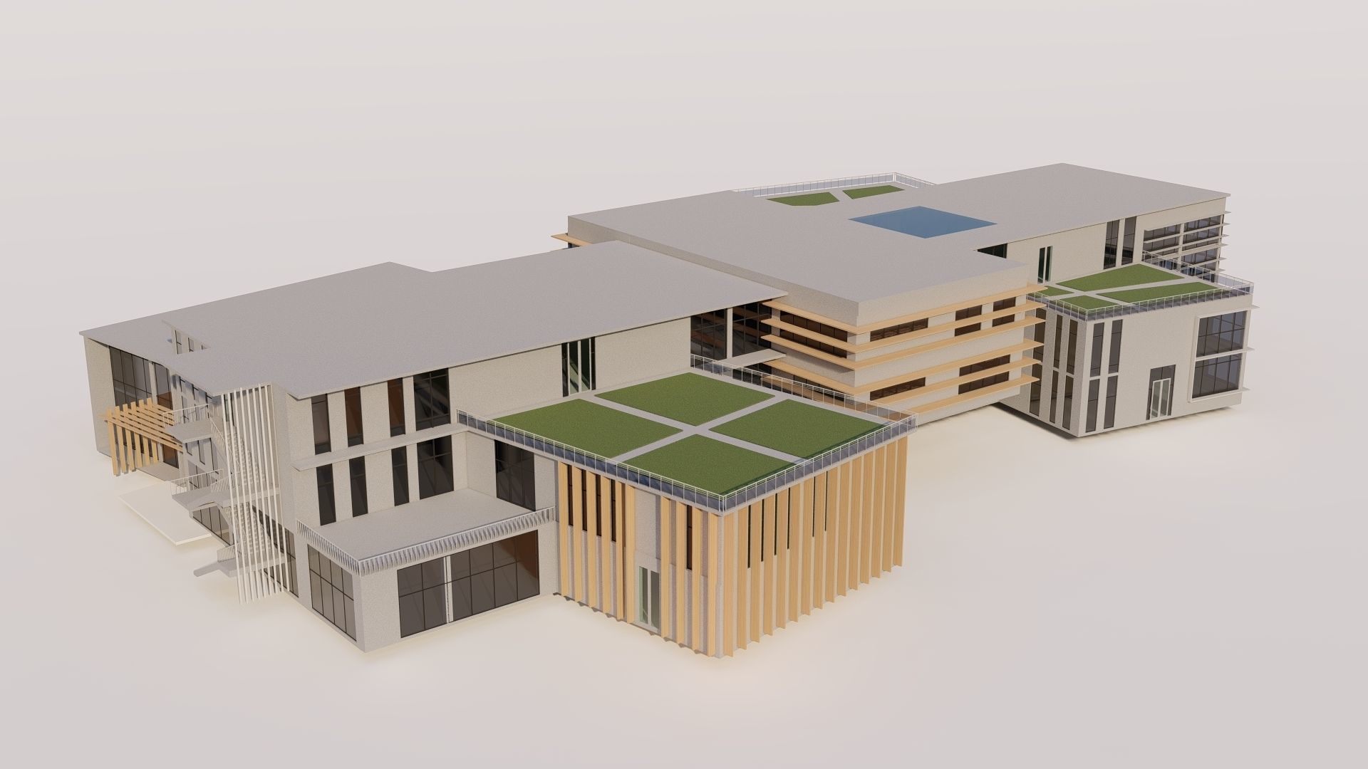 Modern Architectural Building model 3D model | CGTrader