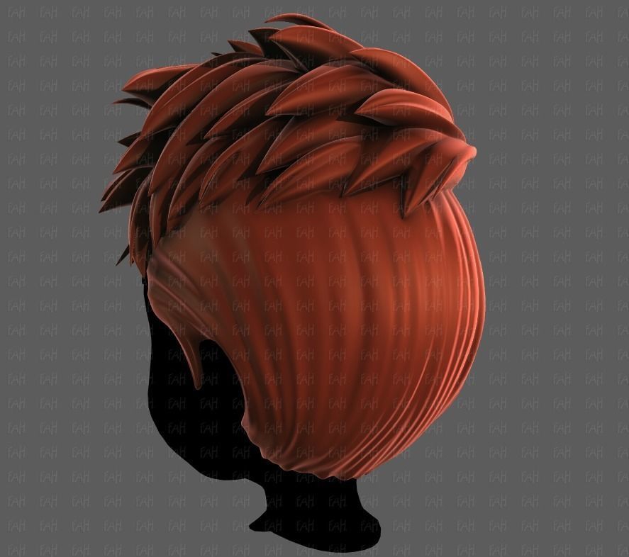 3D model 3D Hair style for boy V115 VR / AR / low-poly | CGTrader