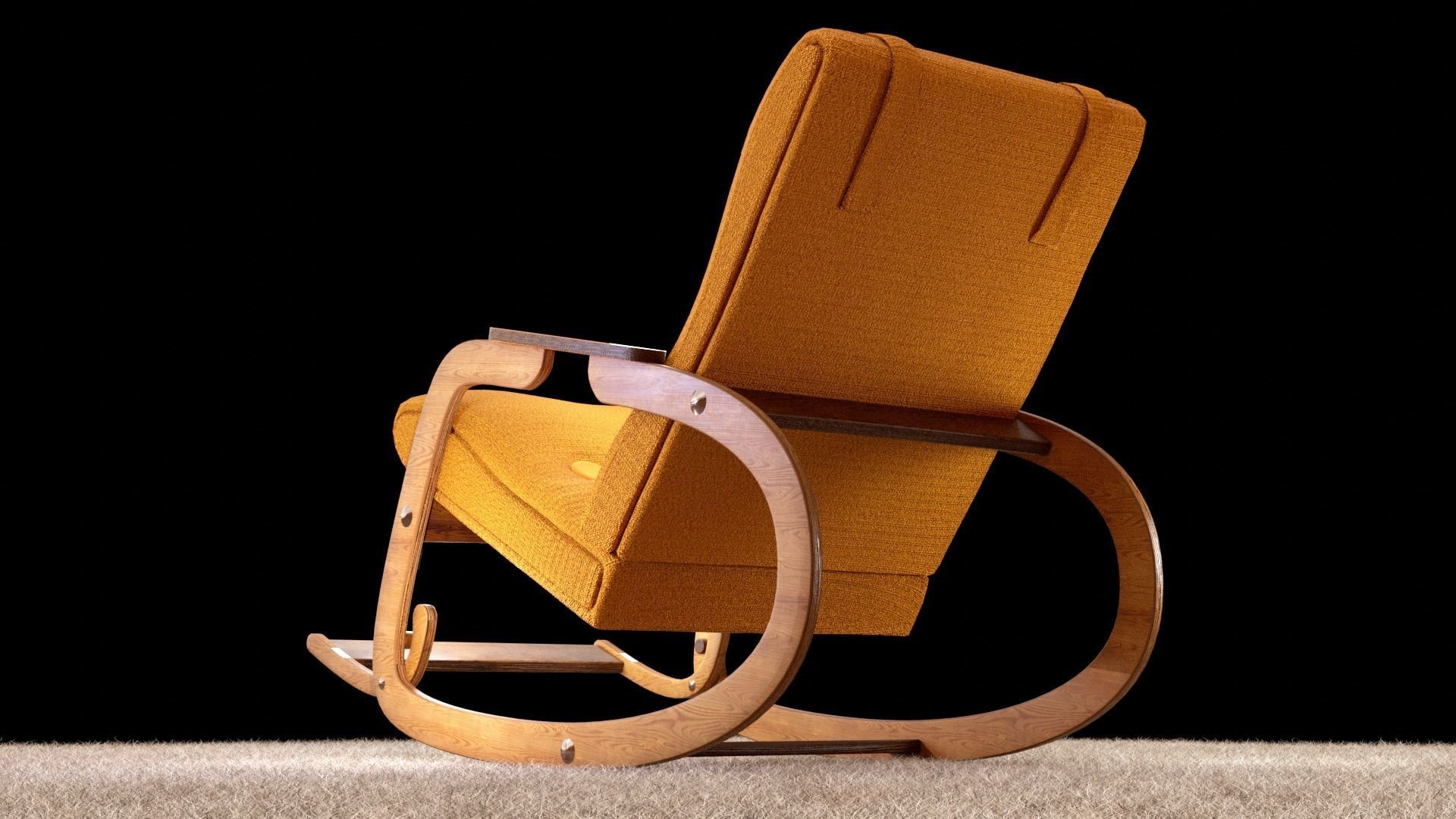 Rocking chair PBR low-poly free VR / AR / low-poly 3D model | CGTrader