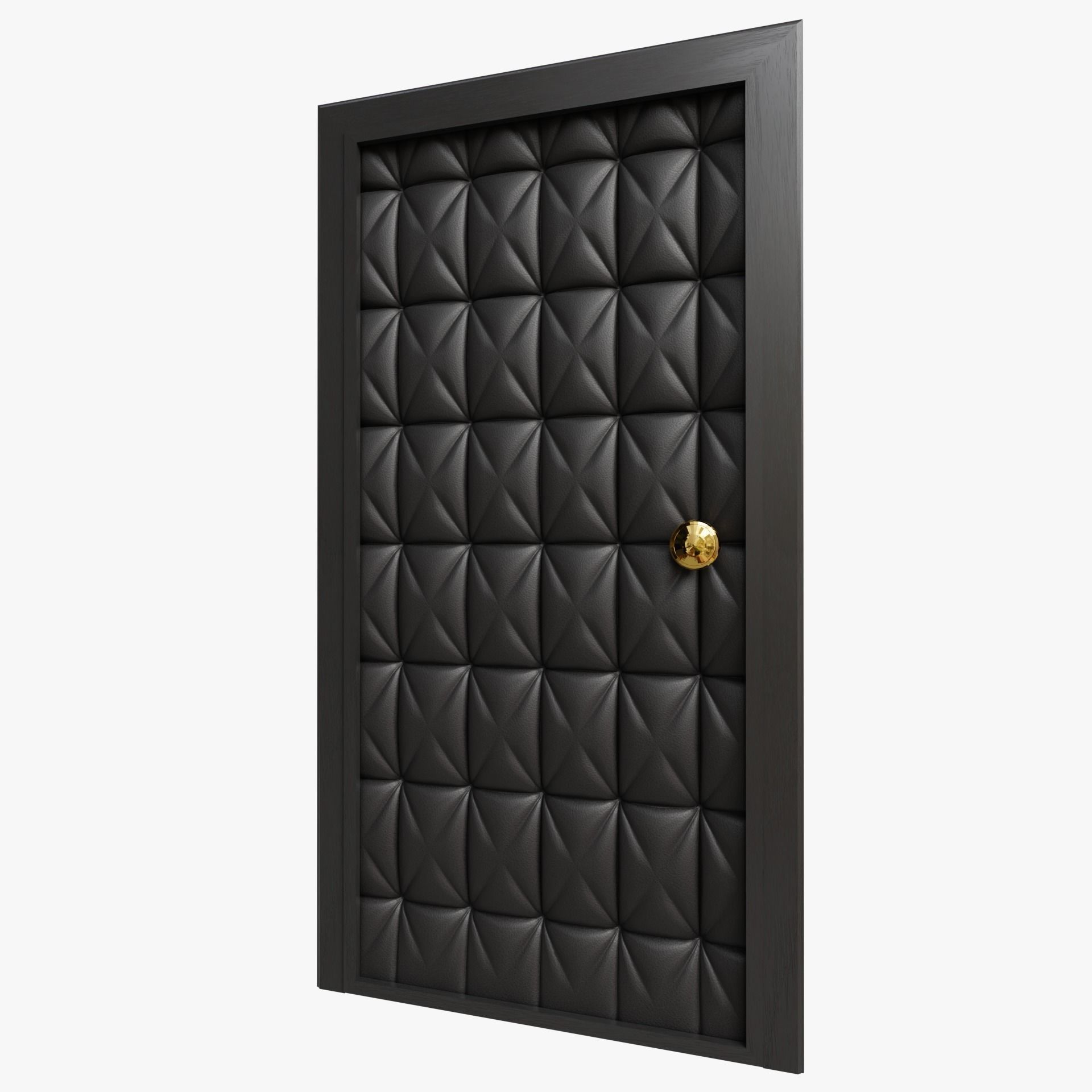 One-way Leather Tufted Padded Door 3D model | CGTrader