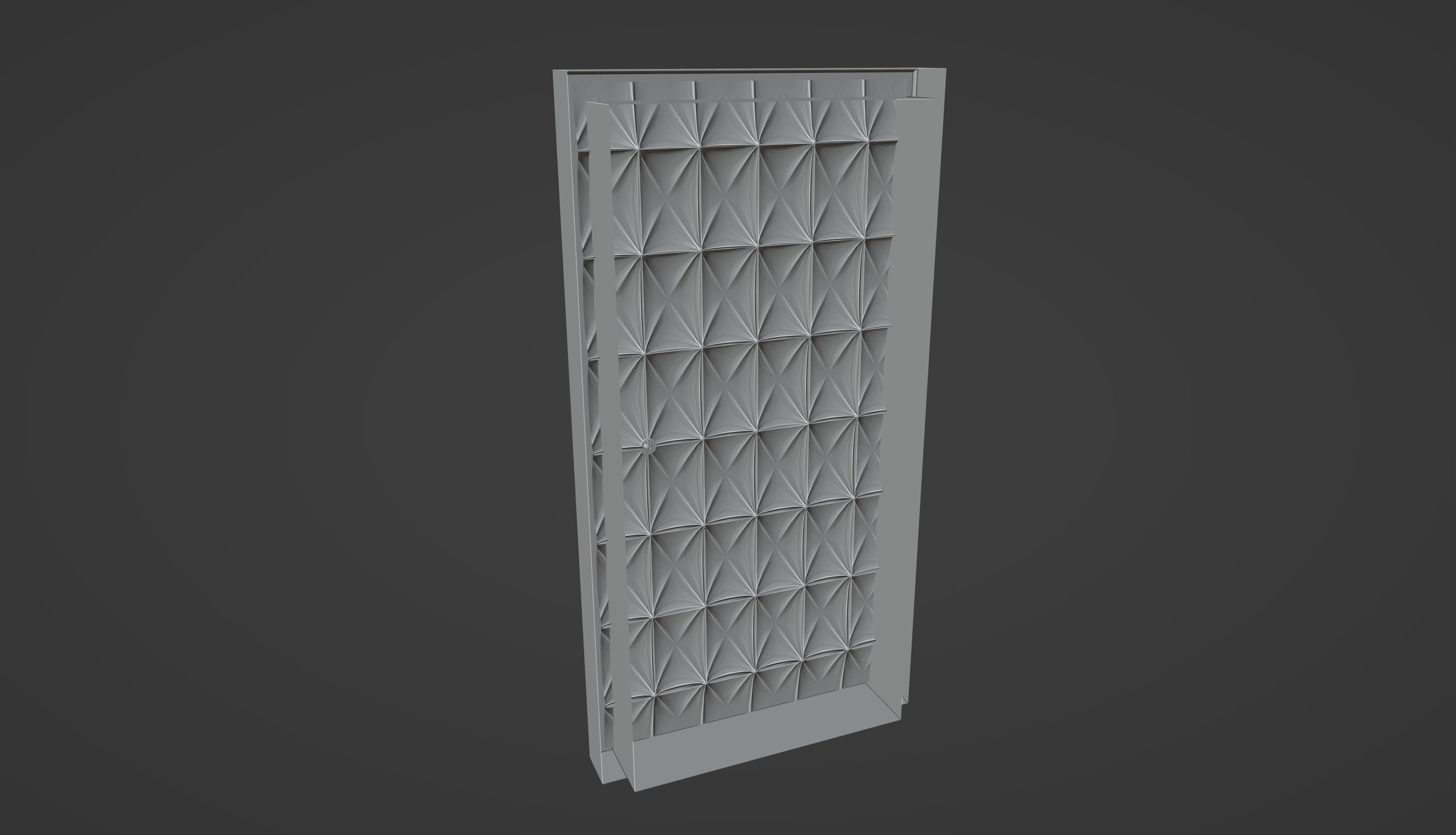 One-way Leather Tufted Padded Door 3D model | CGTrader