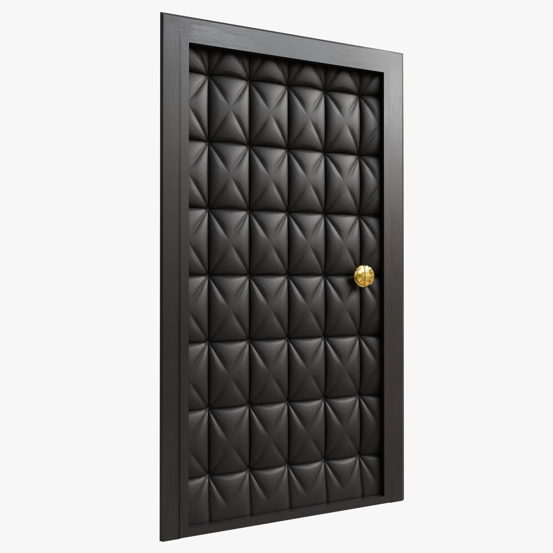 One-way Leather Tufted Padded Door 3D model | CGTrader