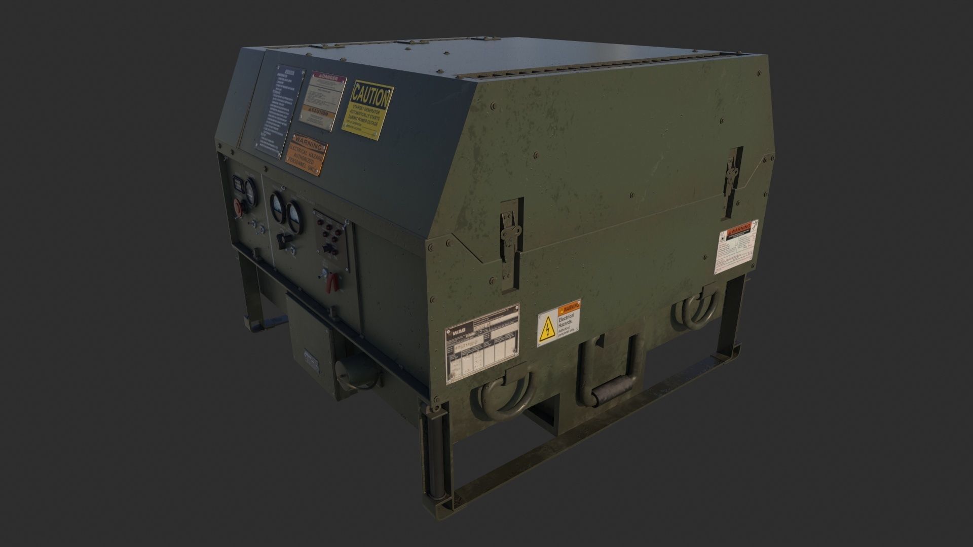 3D model Military Generator 01 VR / AR / low-poly | CGTrader