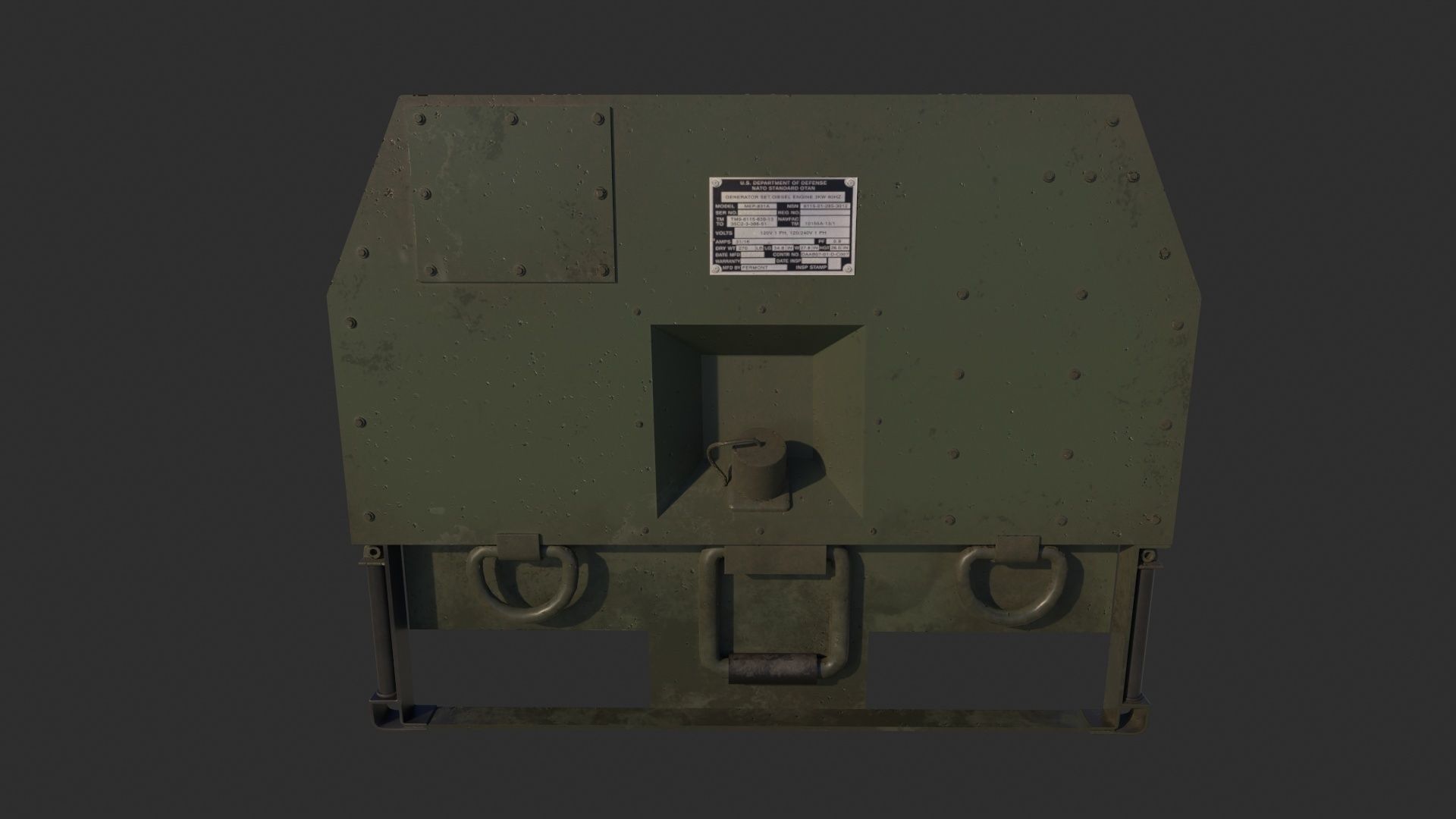 3D model Military Generator 01 VR / AR / low-poly | CGTrader