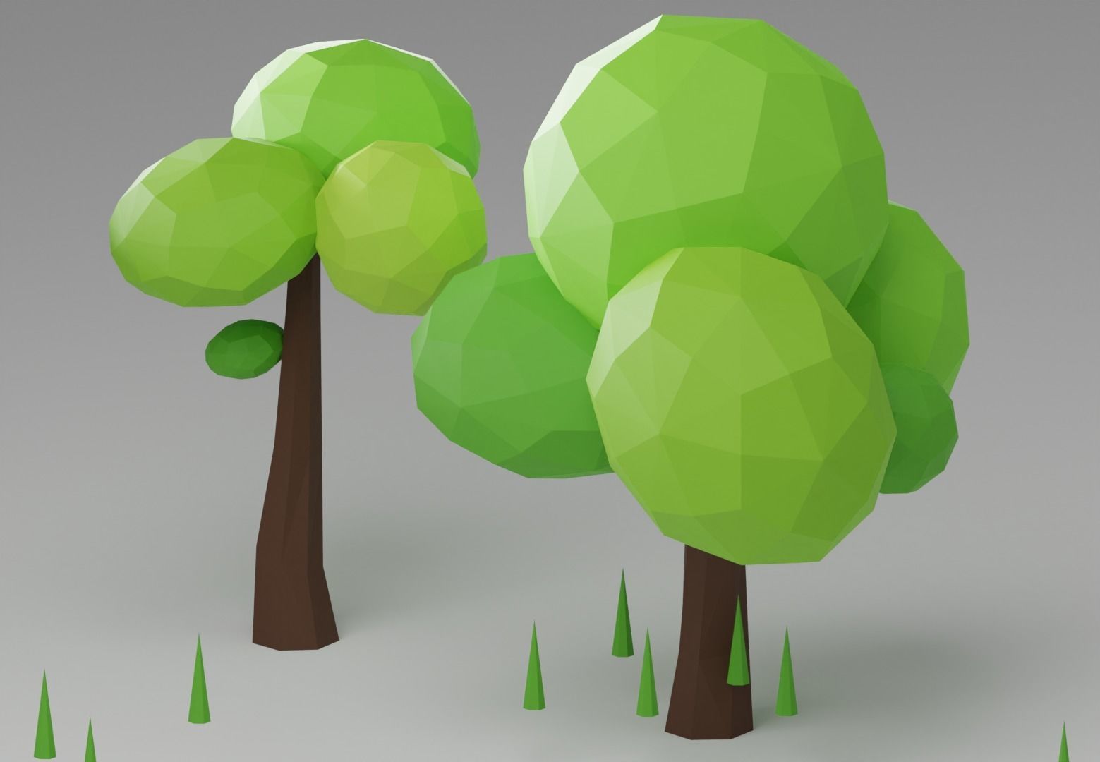 3D model Low poly Trees VR / AR / low-poly | CGTrader