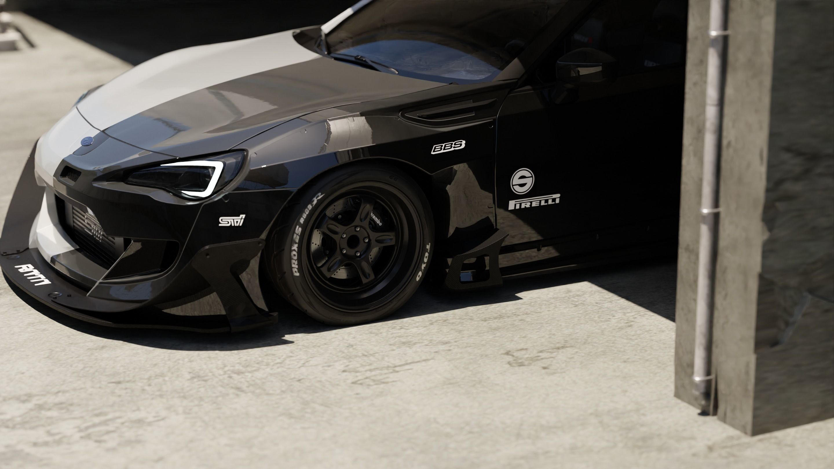 Car Render Scene 3D Blender File Textured And FBX File 3D model | CGTrader