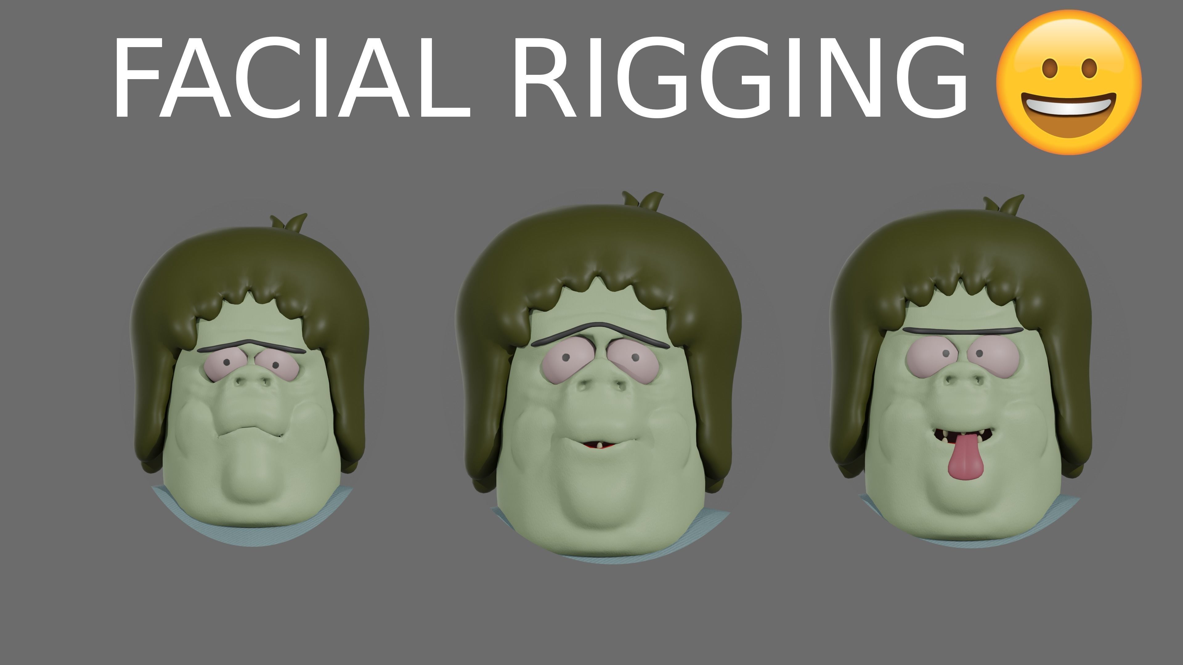 3D model Muscle Man Regular Show Rigged 3D model VR / AR / low-poly ...