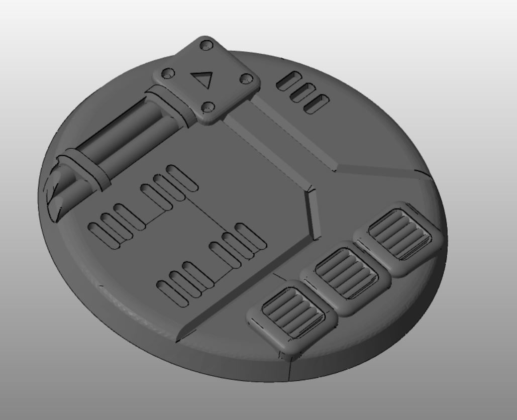 S12 - INDUSTRIAL 20-120mm Round Bases-Diorama 3D model 3D printable ...