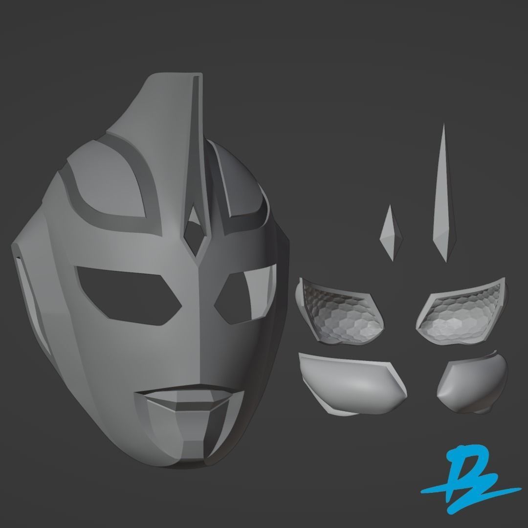 Mask Ultraman Agul 3D model 3D printable | CGTrader
