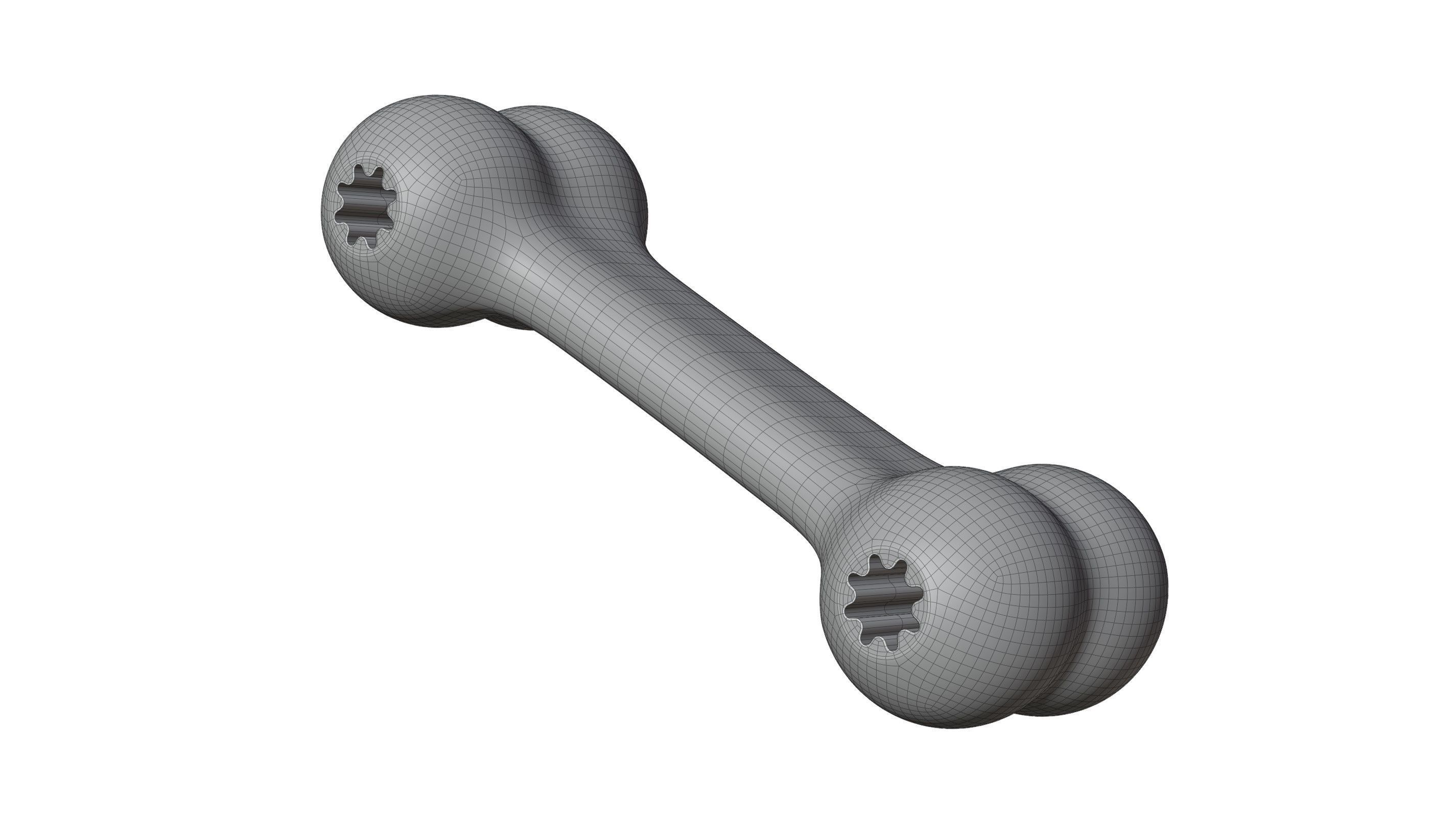 Rubber Bone Toy 3D model | CGTrader