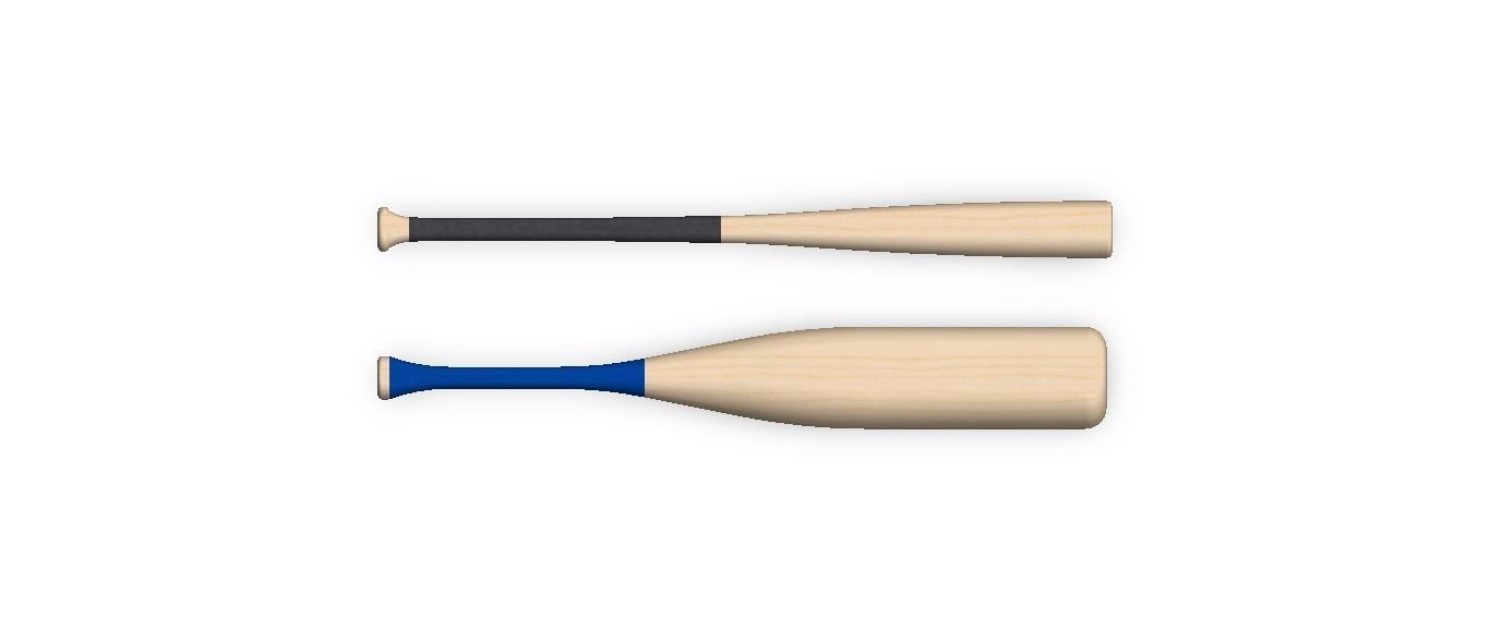 3D model Wood Baseball Bat - 33 Inch VR / AR / low-poly | CGTrader