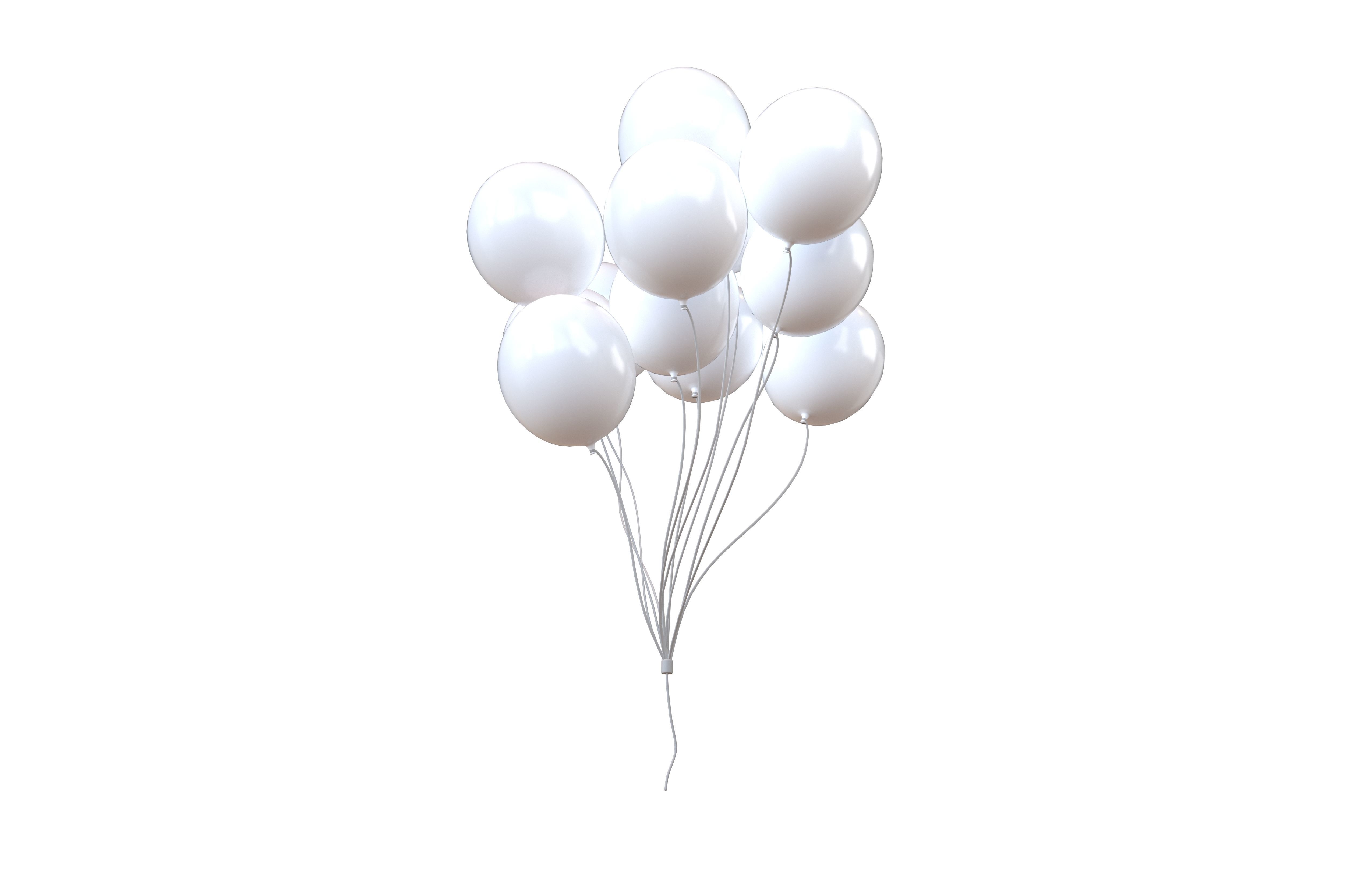 3D model Bunch of Balloons v1 014 VR / AR / low-poly | CGTrader