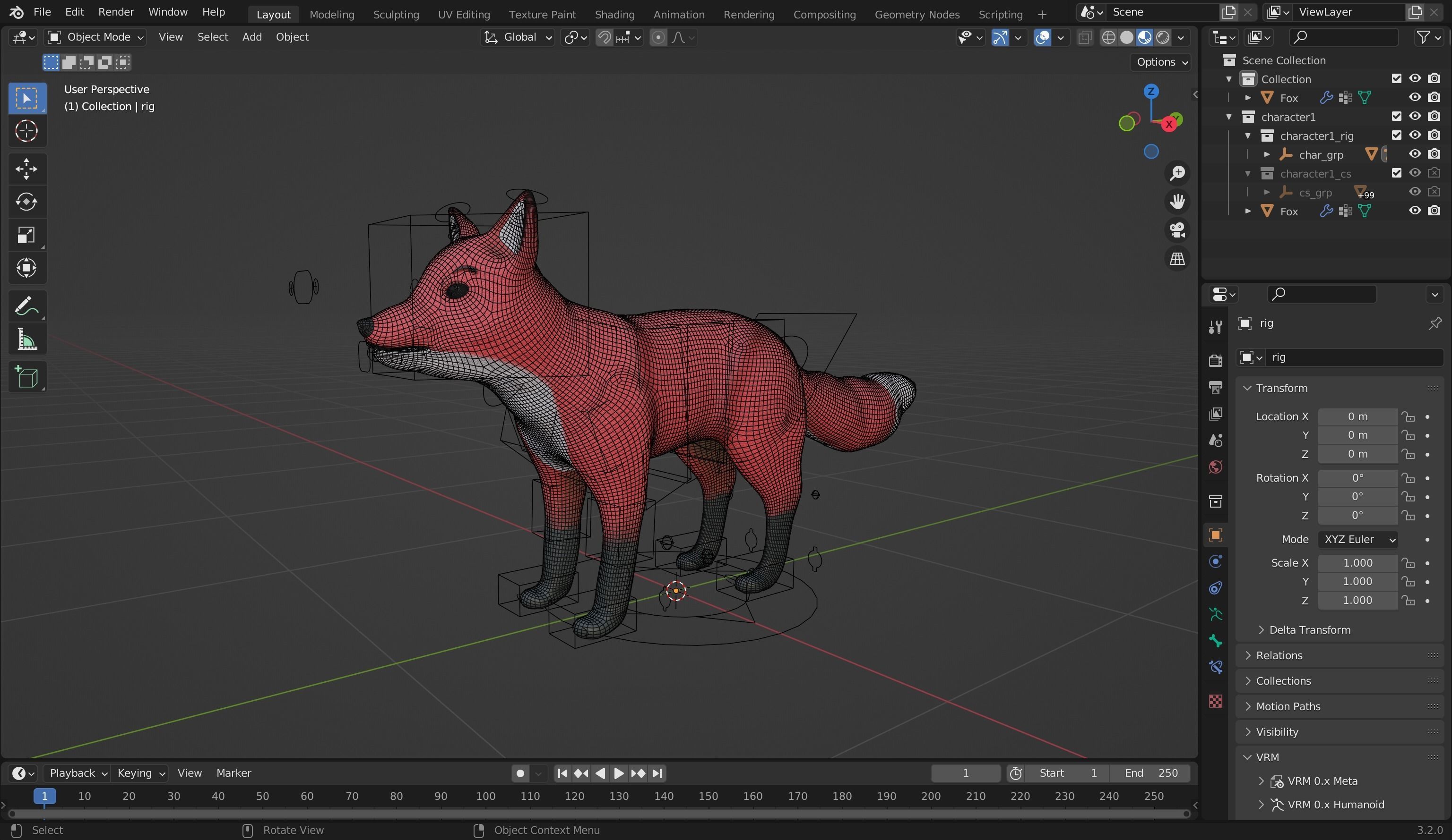 3D model Redolf Fox 3D cartoon Rigged Model VR / AR / low-poly | CGTrader