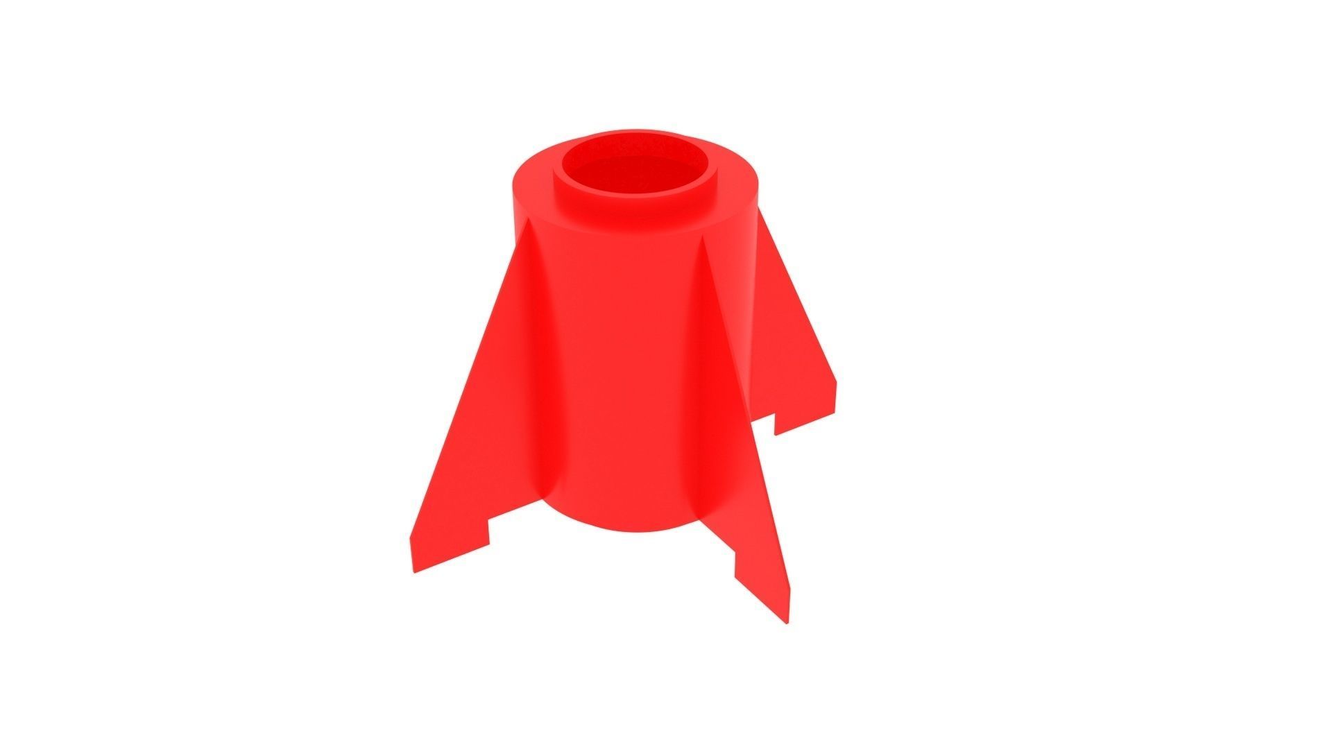 Lego Rocket Fin 3D model | CGTrader